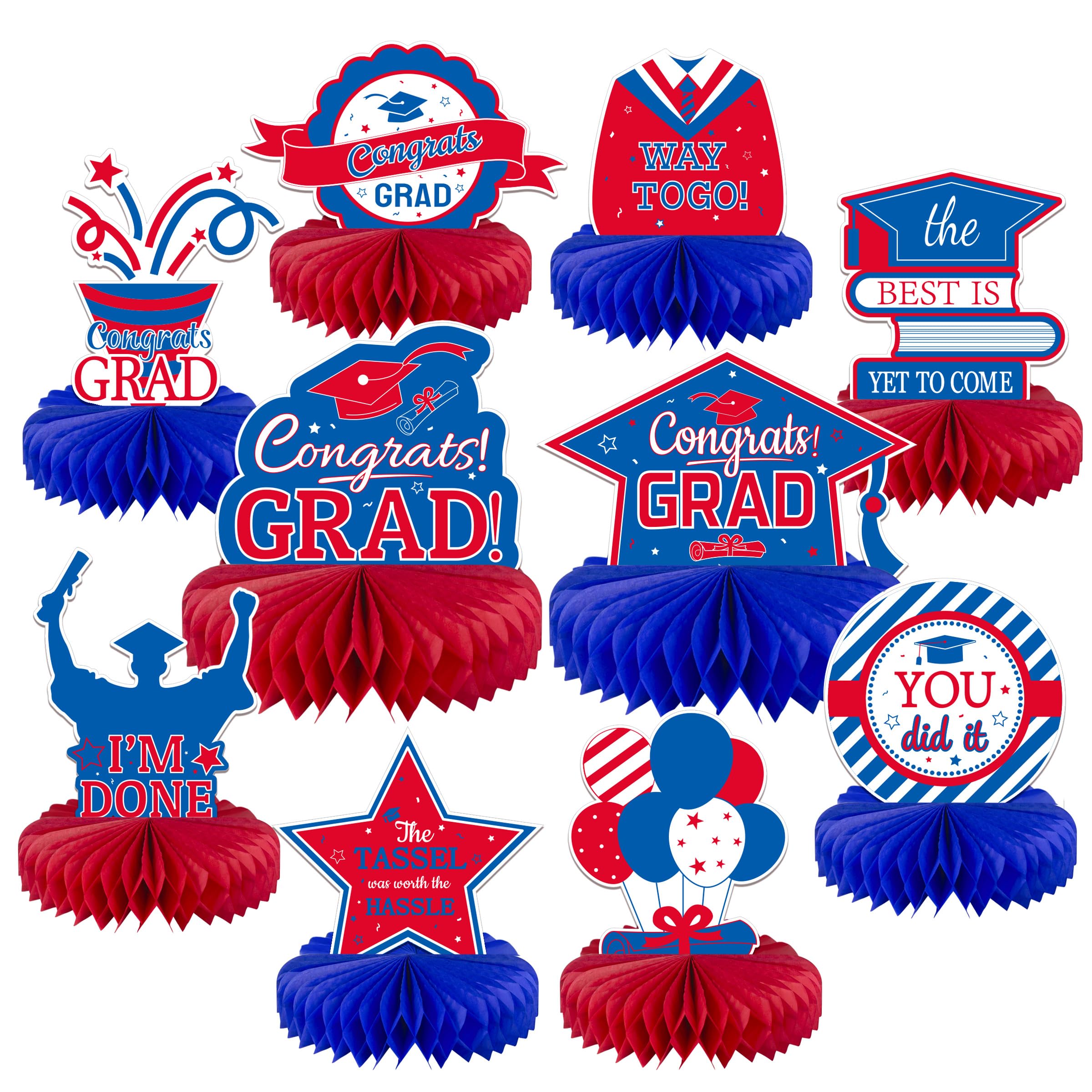 Amazon.com: 10PCS Graduation Decorations Class of 2025 Centerpieces ...