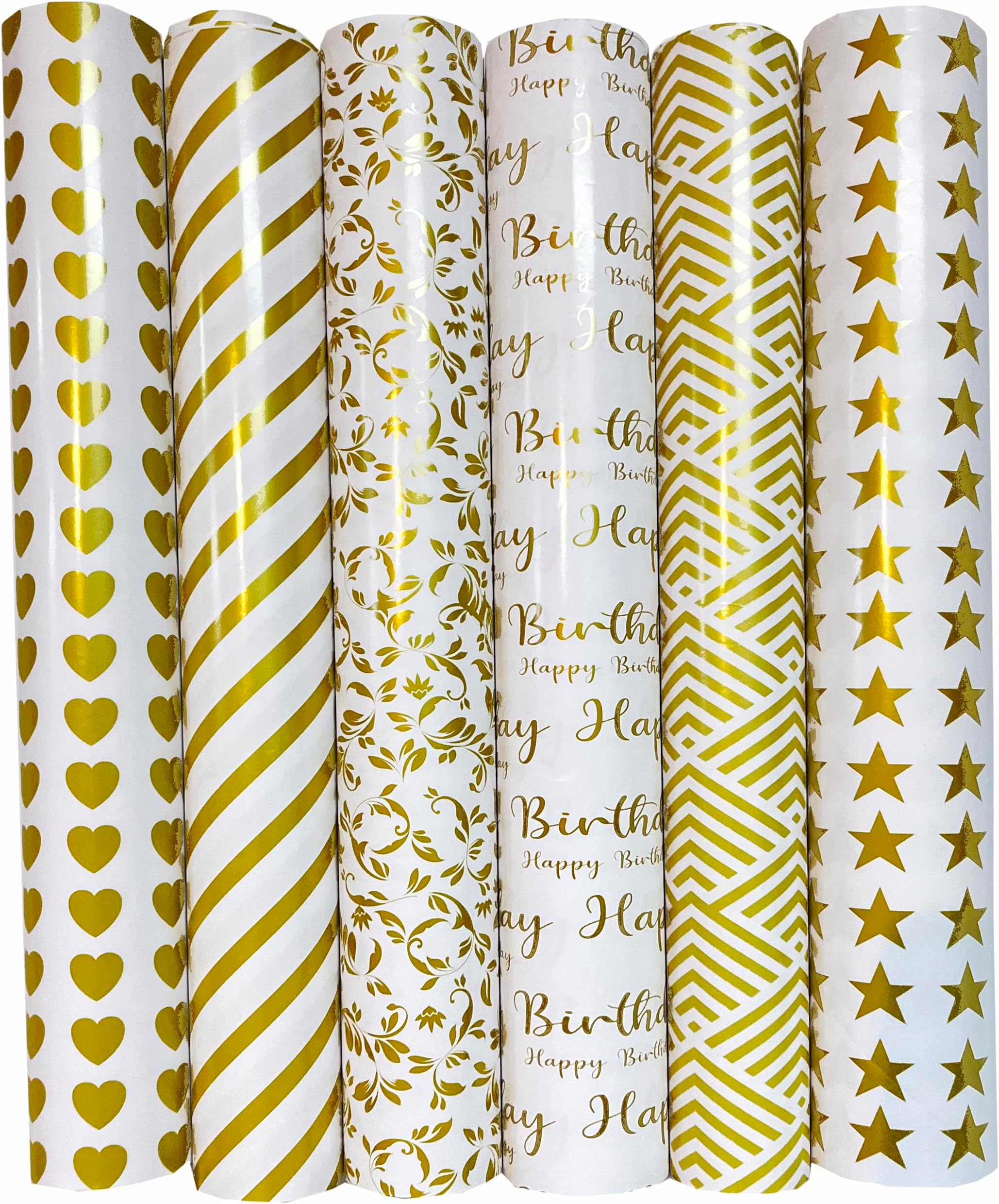 AccuPrints Pack of 6 Gift Wrapping Paper - Gift Paper - Gift Wrap Roll ...