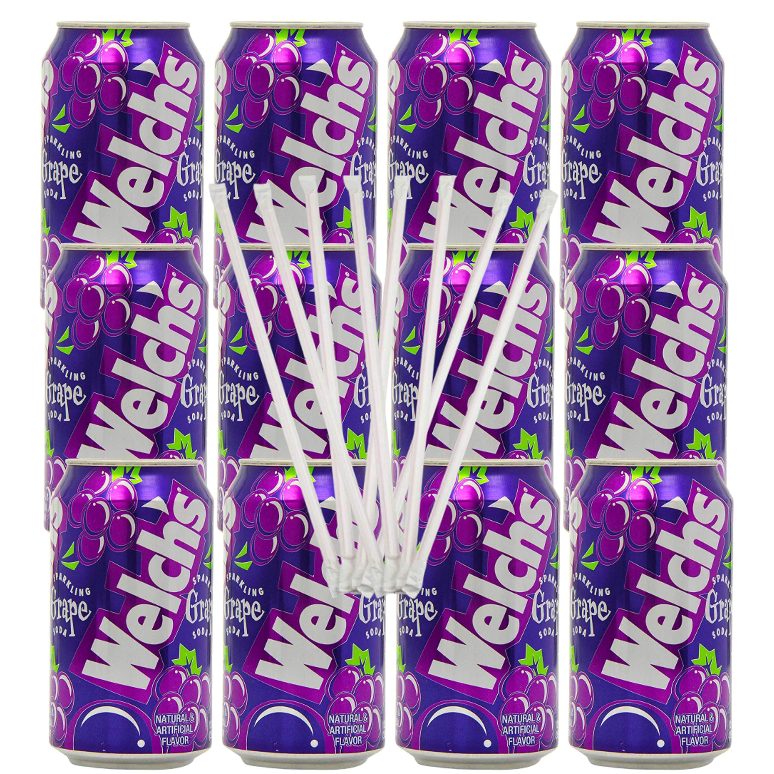 Amazon.com: Welch's Sparkling Grape Soda Soft Drinks 12 oz Cans (Pack ...
