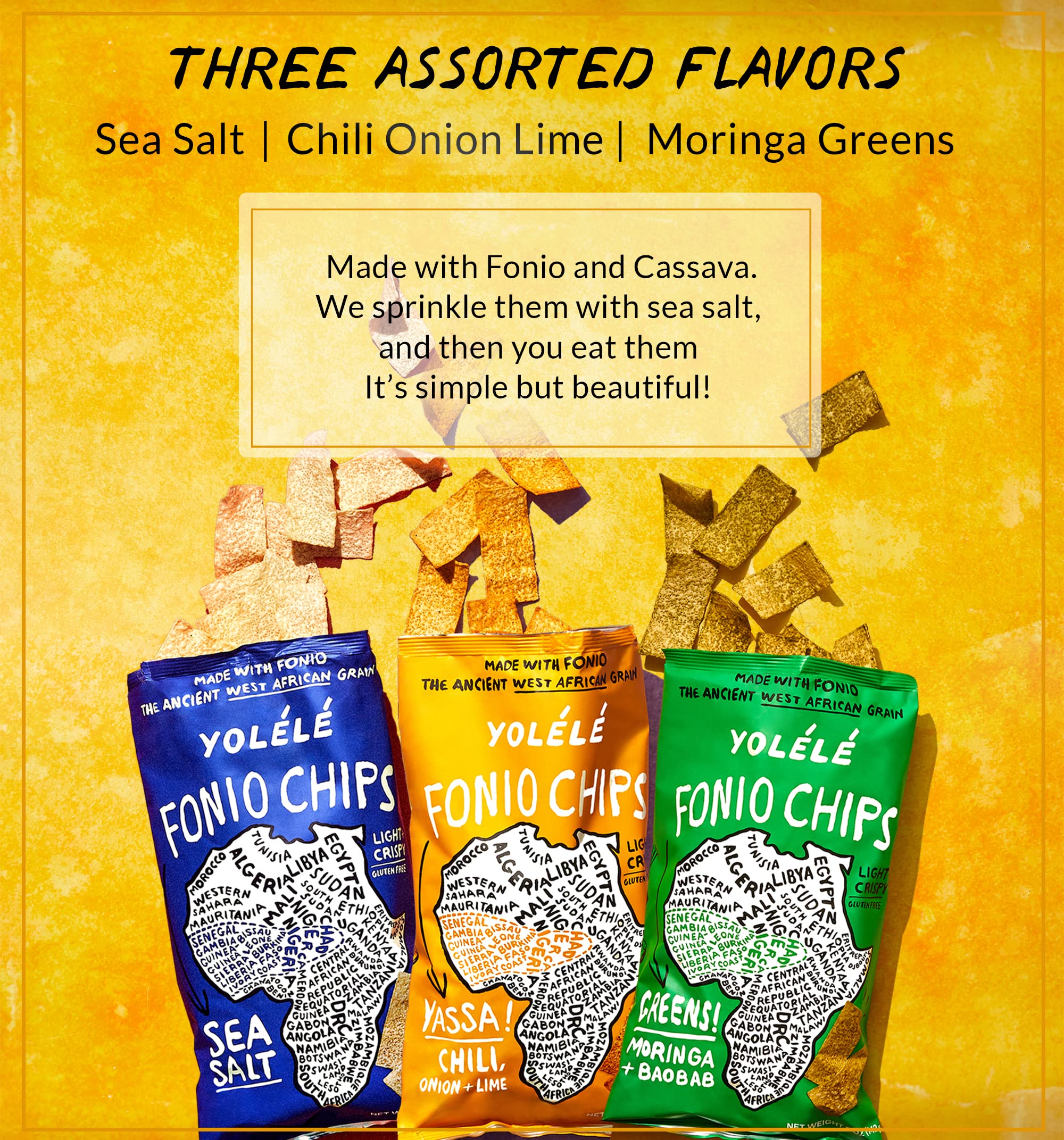 Snapklik.com : Yolele Fonio Chips African Supergrain Healthy Whole ...