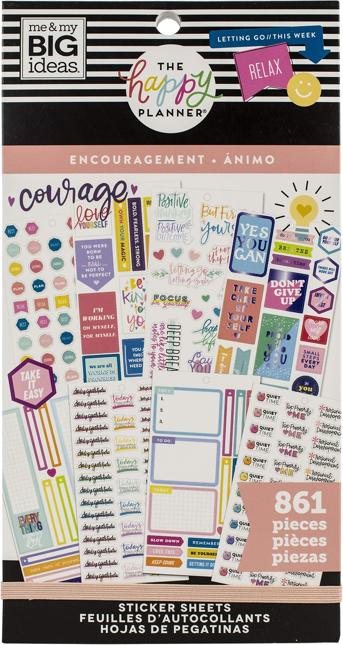 Amazon.com: ME & MY BIG IDEAS Happy Planner STCKRS, Encouragement, 861 ...