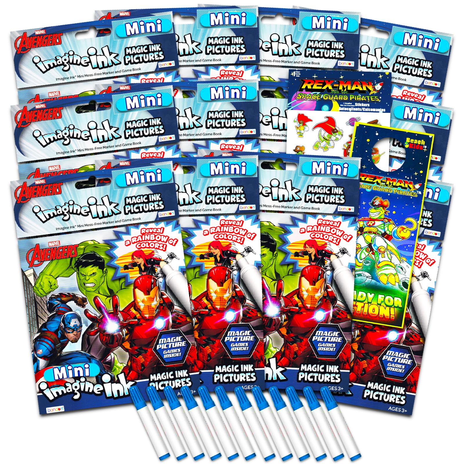 Marvel Avengers Imagine Ink Coloring Book Set For Girls Boys ...