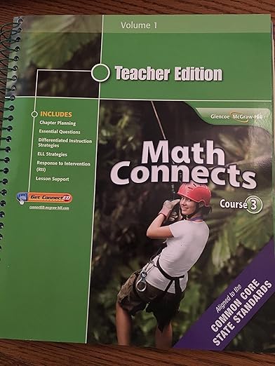 Math Connects, Course 3, Teacher Edition, Volume 1: Carter ...