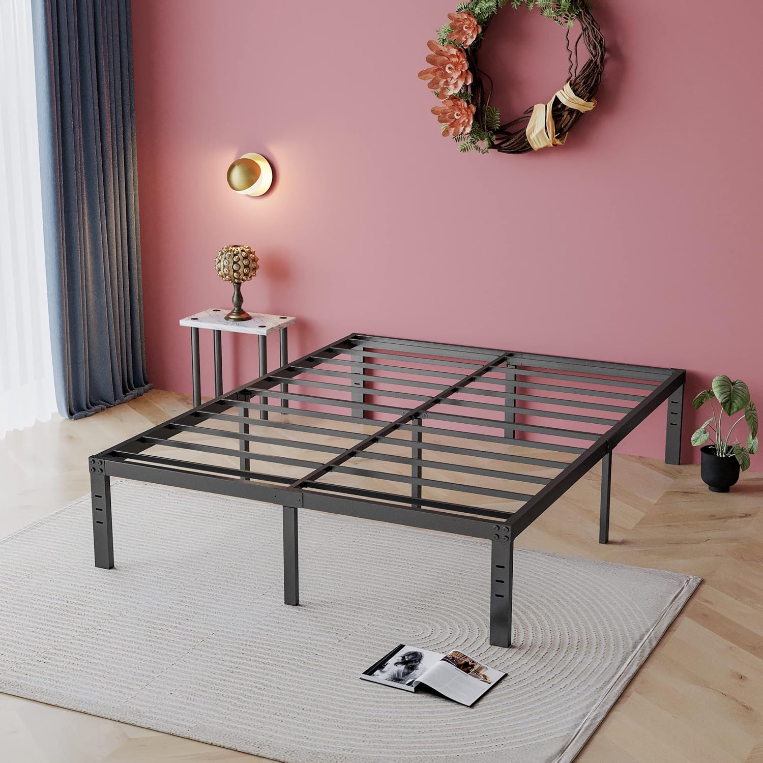 Amazon Bed Frame Size Cal King 18 Inch Tall Platform Bed Frames