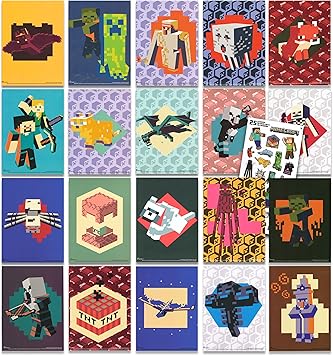 Amazon.com: Mini Minecraft Posters for Kids - Minecraft Wall Art Bundle ...