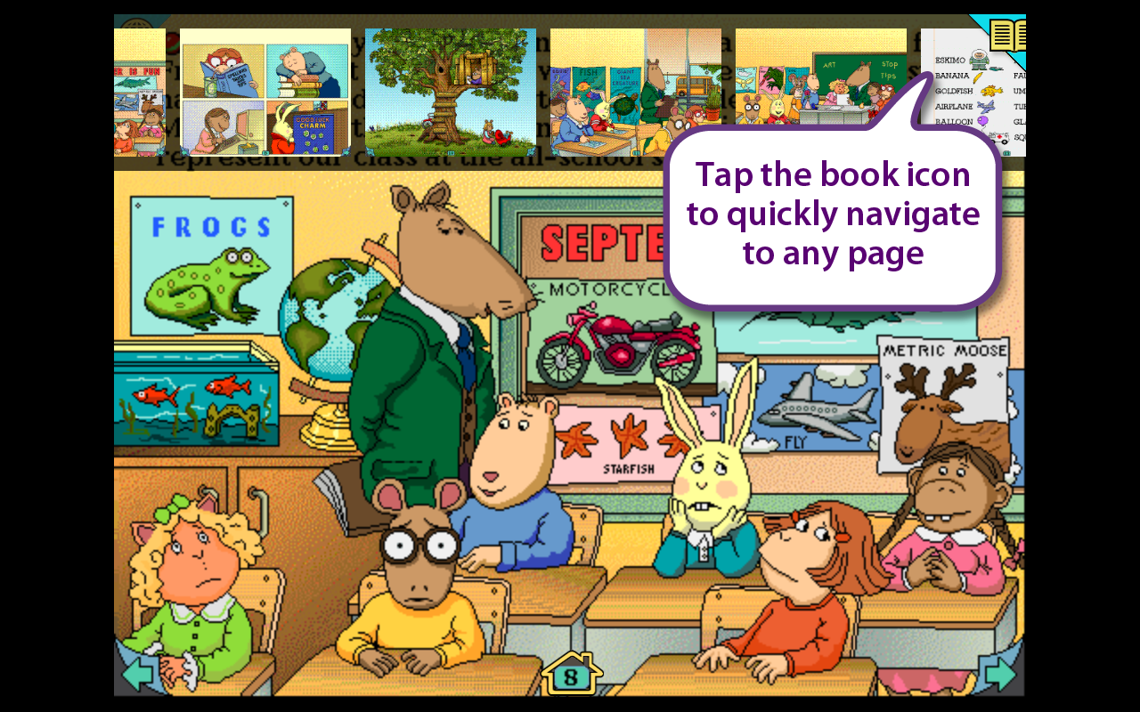 Aplicación Arthur's Teacher Trouble - interactive storybook in English ...