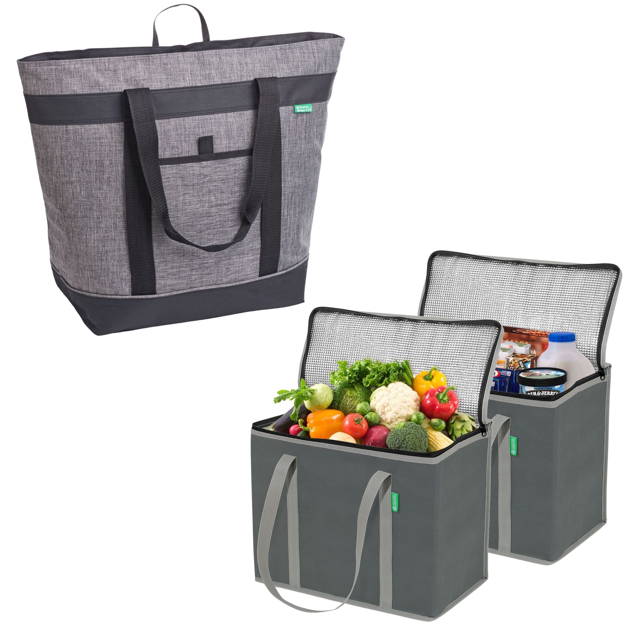Amazon.com: Creative Green Life Cooler Bag and Insulated Grocery Bags ...