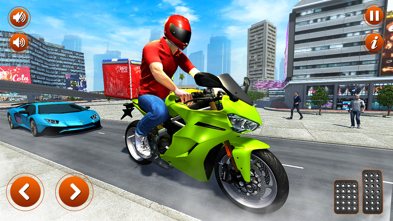 Pizza Delivery Boy Bike Driving Game 2024: Real Pizza Bike Simulator3D ...