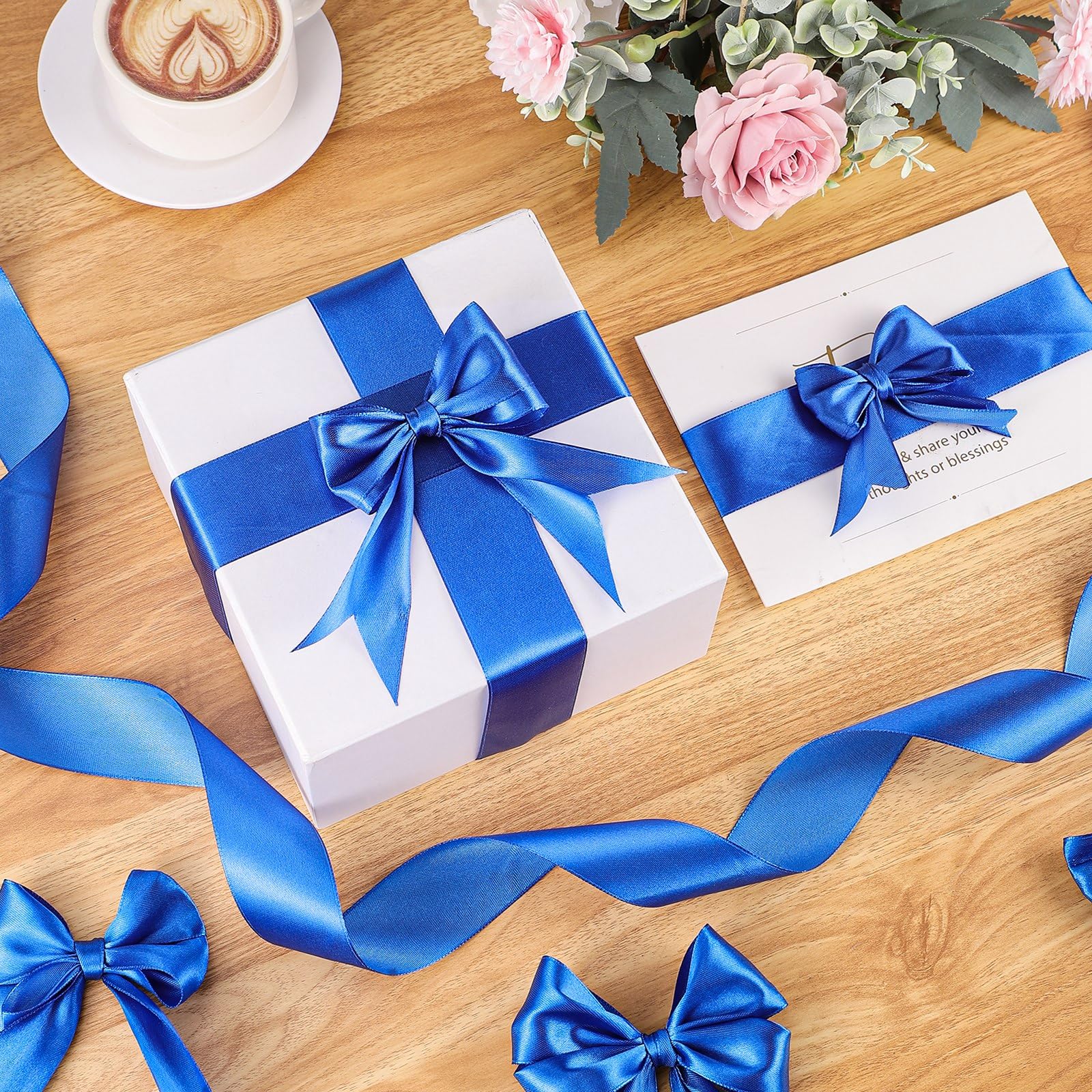 Snapklik.com : Royal Blue Ribbon 1-1/2 Inch 30 Yards Blue Satin Ribbon ...