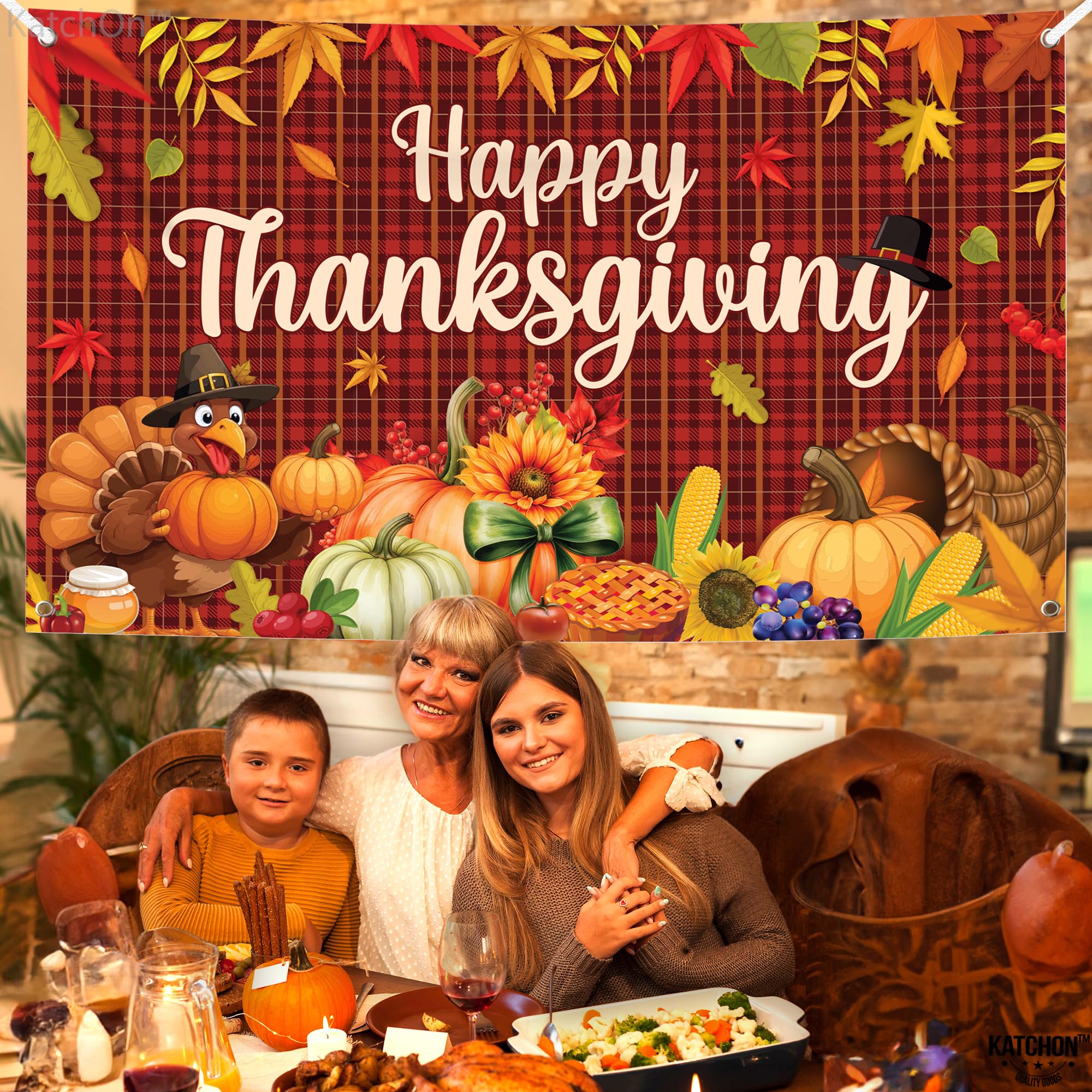Snapklik.com : Happy Thanksgiving Banner - XtraLarge, 72x44 Inch Happy ...