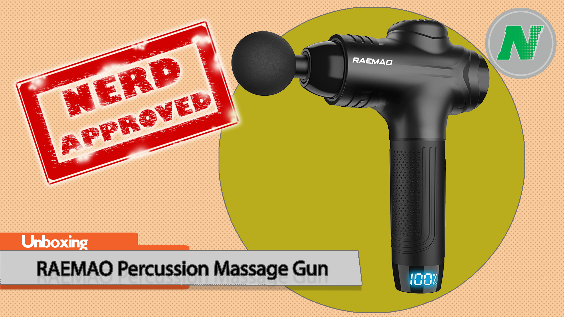 Watch Unboxing the RAEMAO Percussion Deep Tissue Massage Gun on Amazon Live