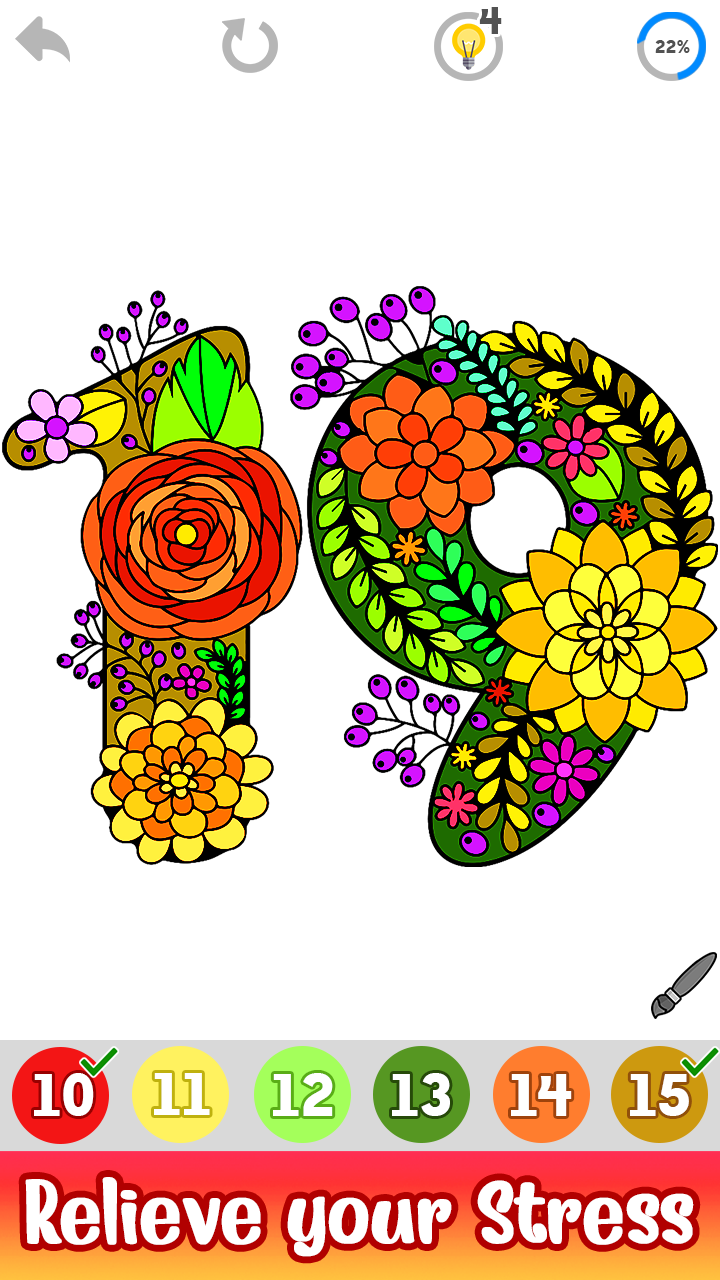 Numbers Color by Number - Adult Color Book:Amazon.co.uk:Appstore for ...