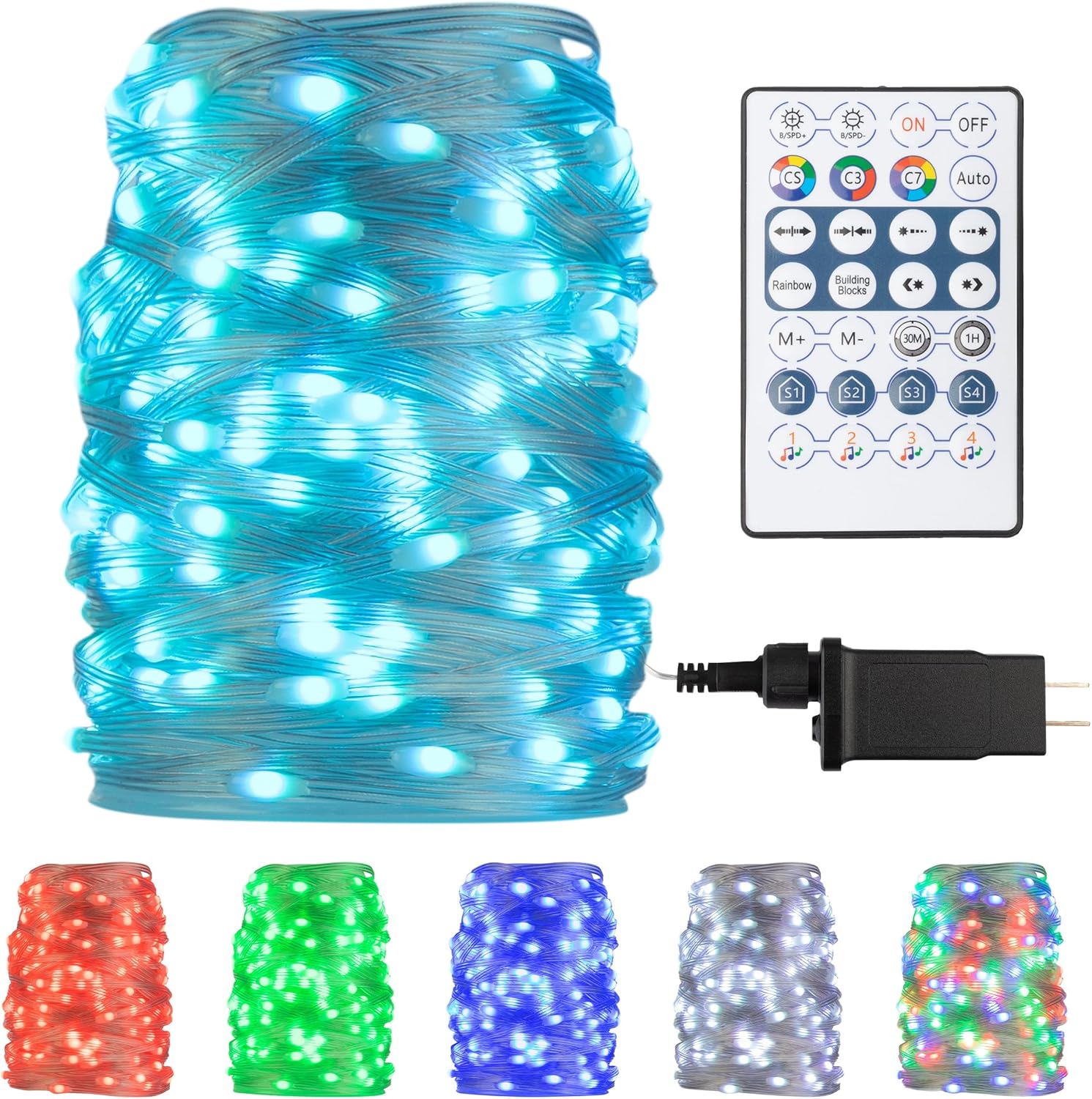 Pure Garden Color Changing Rope Lights - 72ft with 200 LED Lights and ...