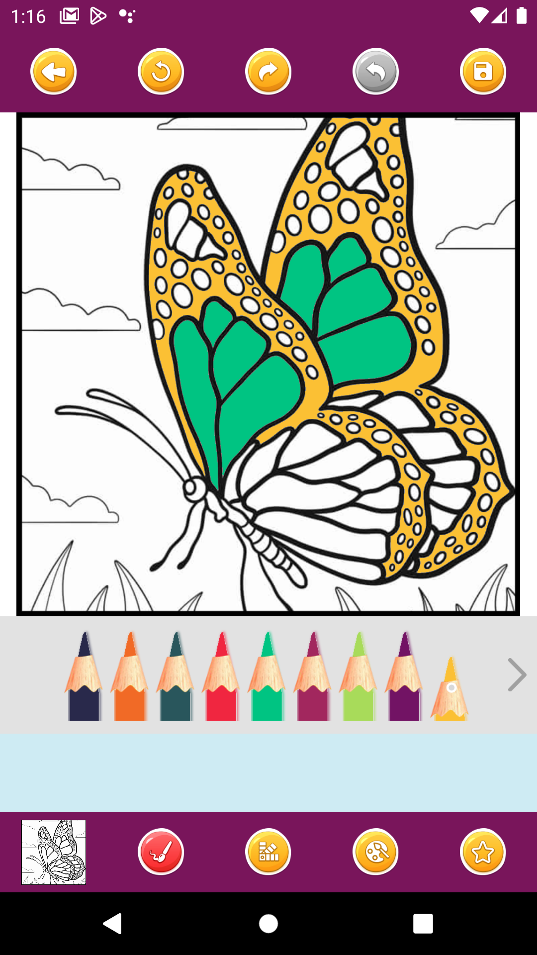 Flutter and Paint : Butterfly Coloring Book - App on Amazon Appstore