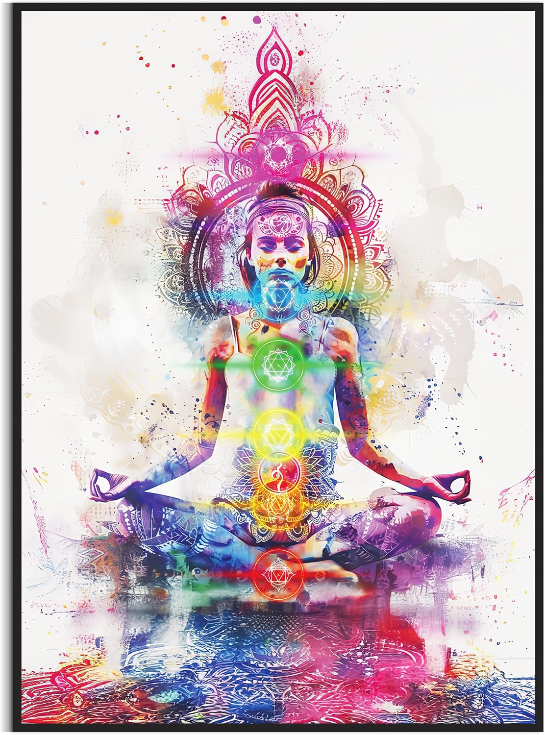 Amazon.com: TracyArt Chakra Decor, Yoga Poster - Meditation Gifts ...