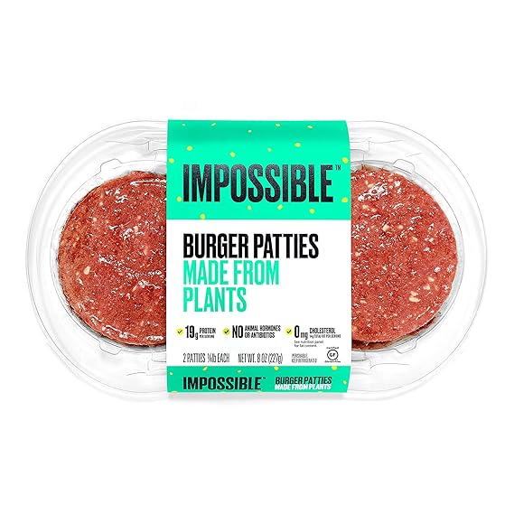 Amazon.com: Impossible Foods Impossible Burger Plant-Based Ground Beef ...