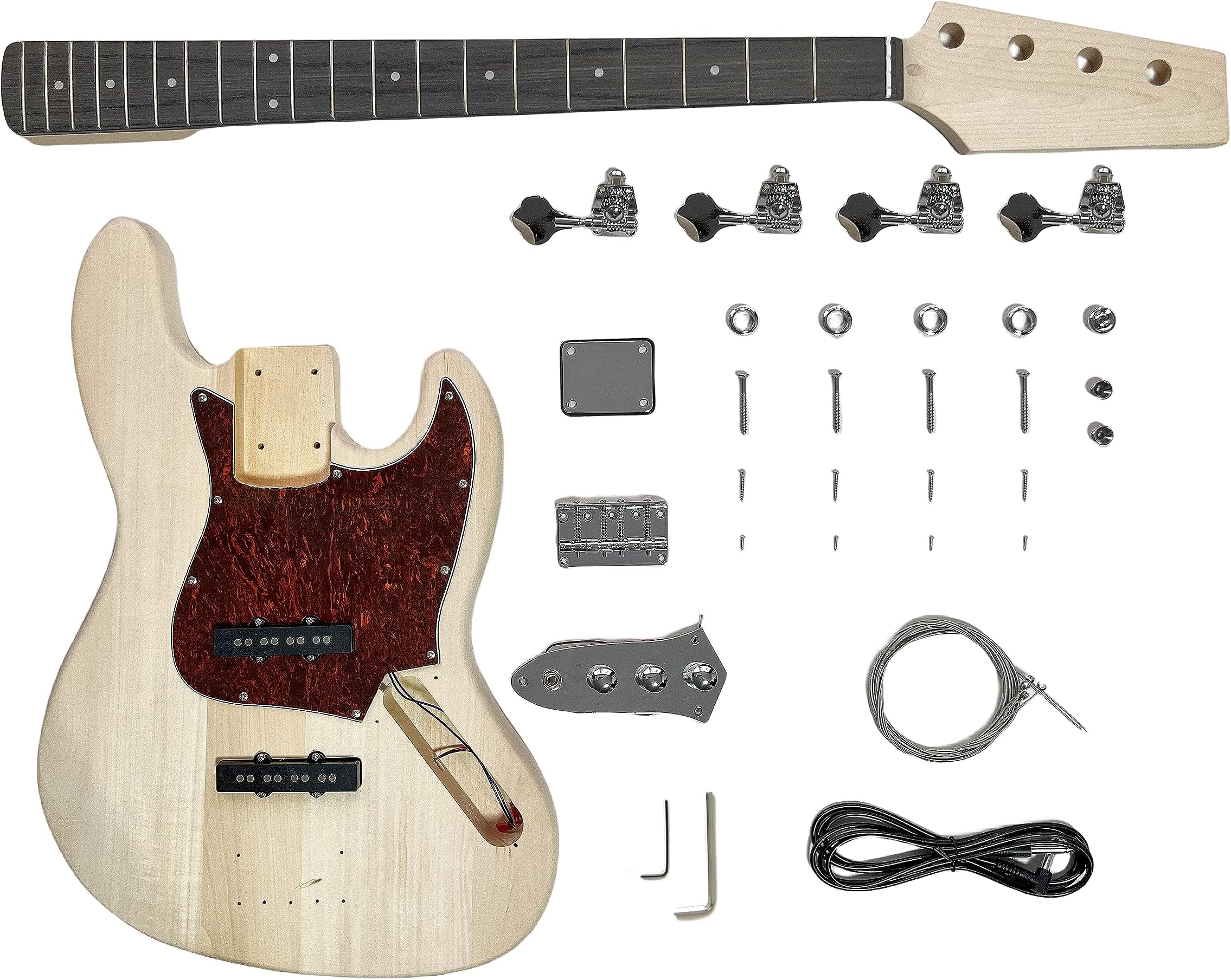 Amazon.com: DBL DIY Bass Guitar Kit,JB Bass Guitar,4 String Right ...