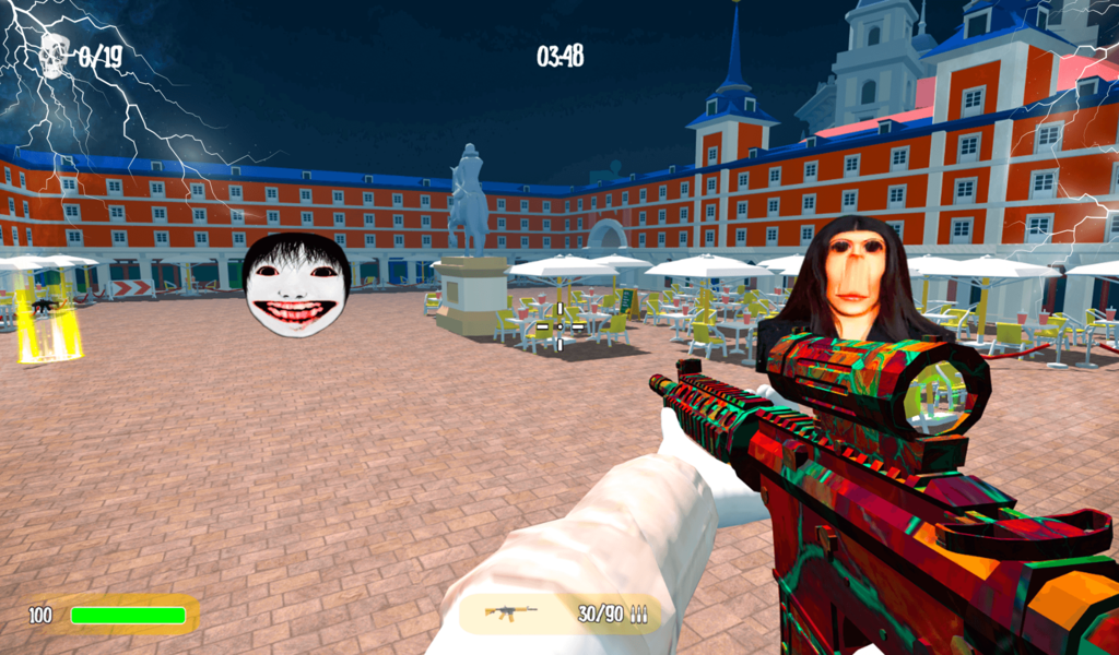 Nextbot In Backrooms Shoot it - Nextbot Run Chase - Nextbot in Space ...