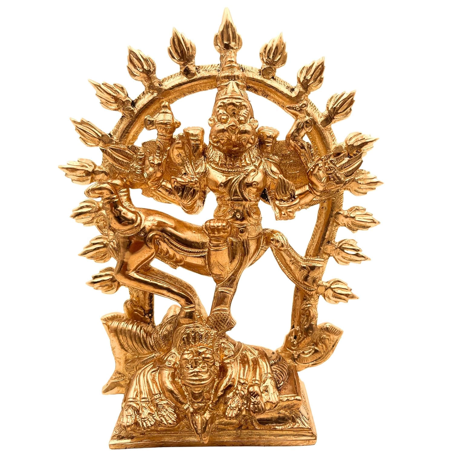 Buy South Indian Arts Bronze Lord Sharabha Idols, Avatar of Lord Shiva ...