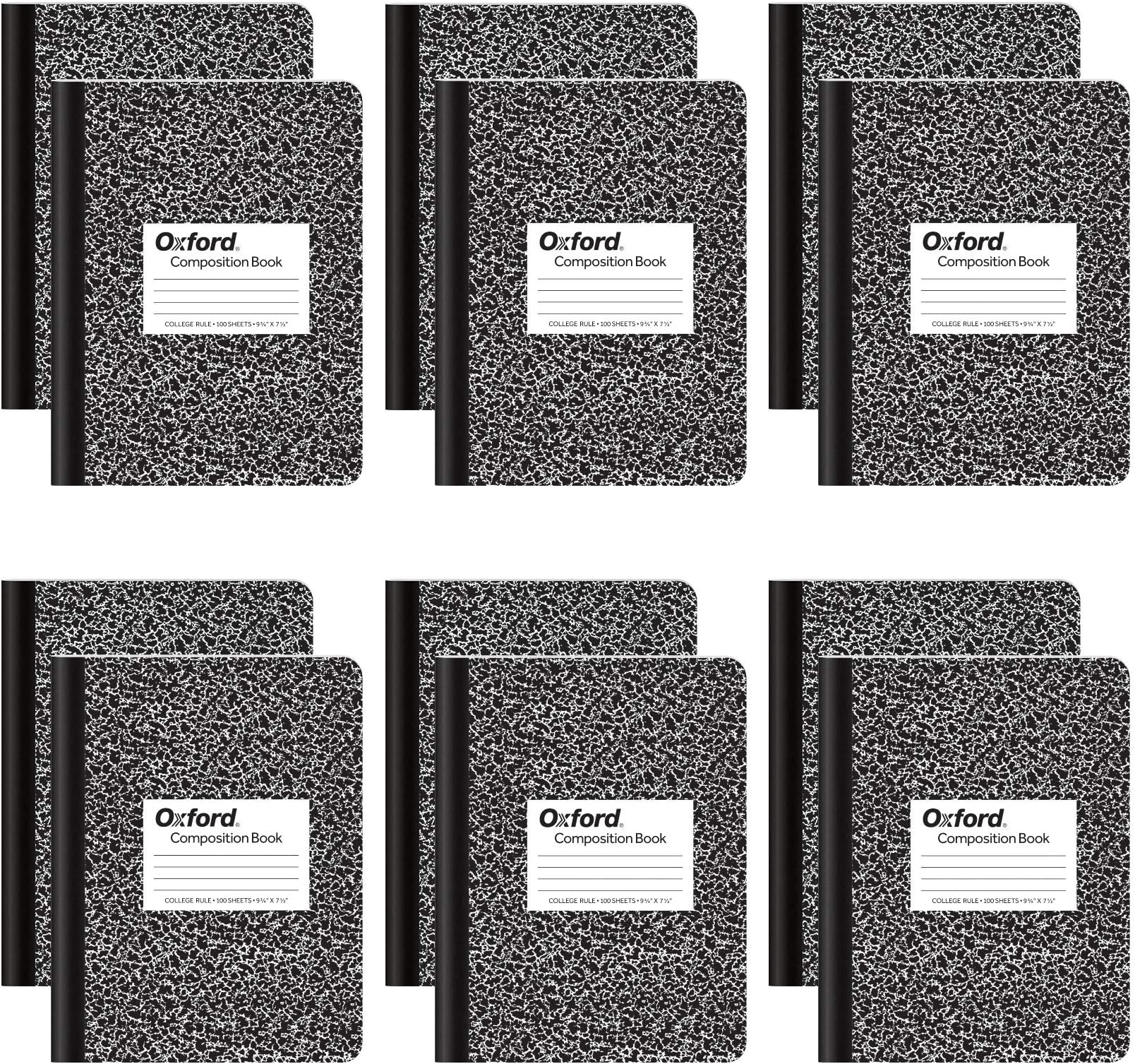 Amazon.com : Oxford Composition Notebook 12 Pack, Notebooks for School ...