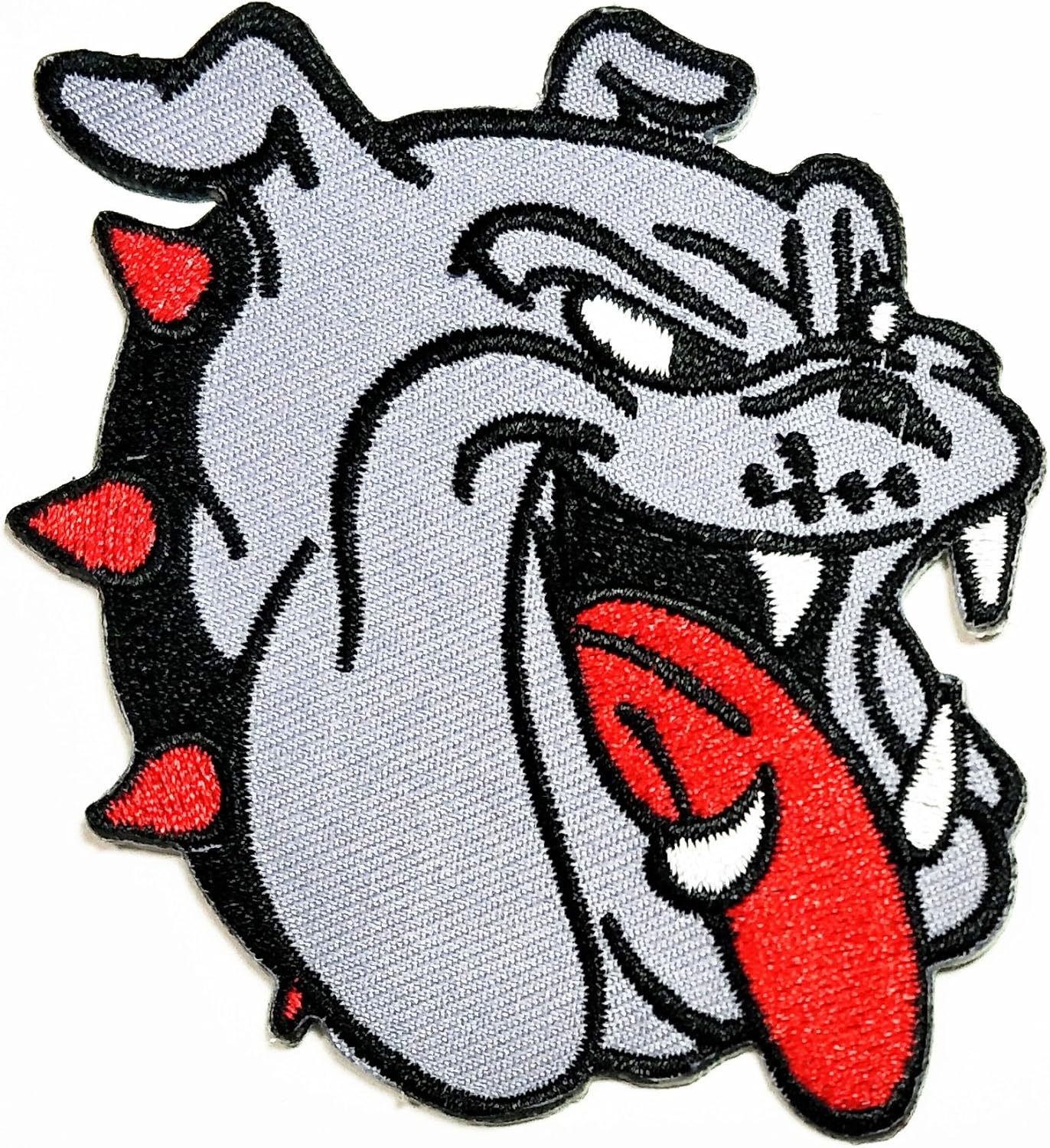 Amazon.com: Gray Bulldog Pitbull Dog Pet Cartoon Patch Ideal for ...