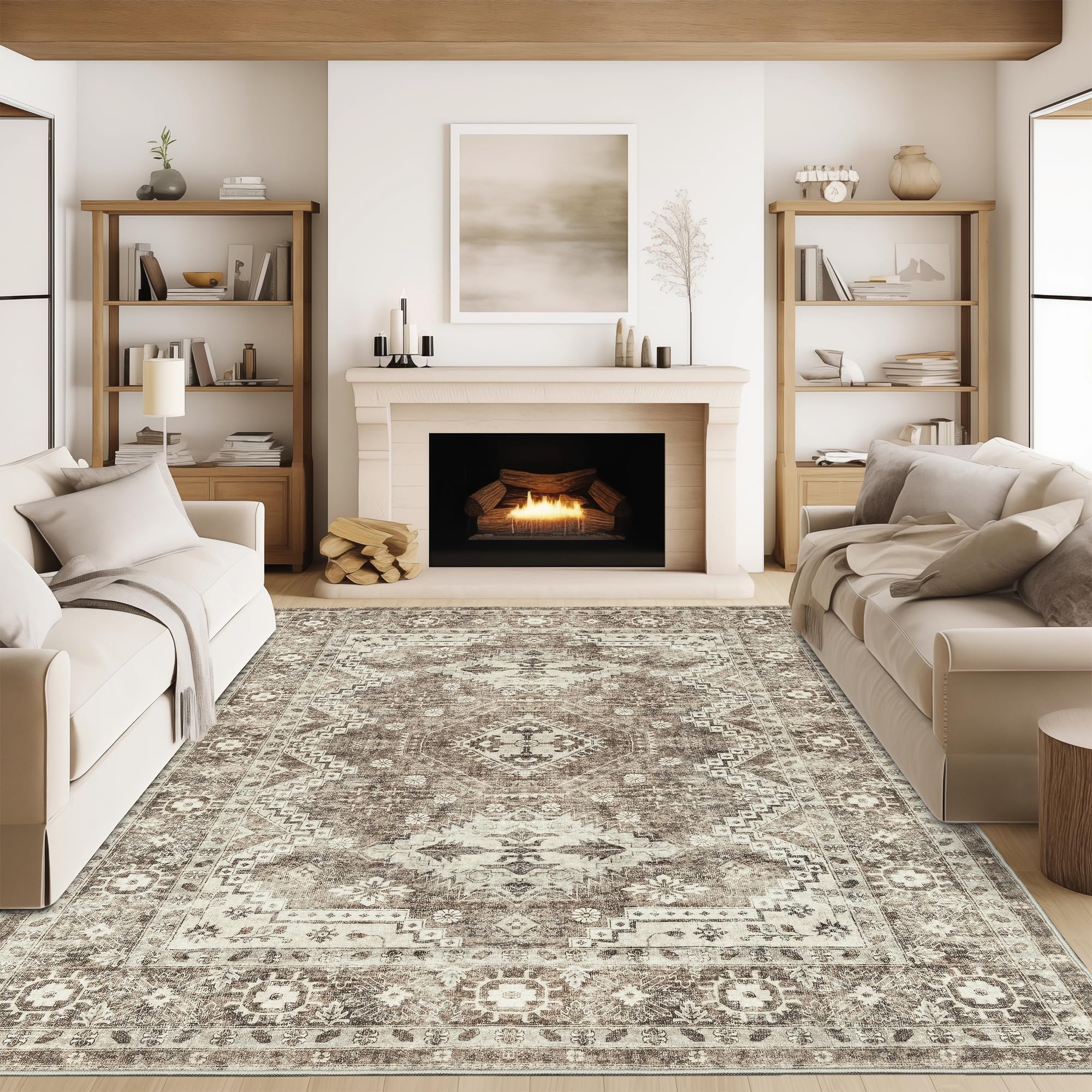 Amazon.com: BILEEHOME Modern Farmhouse Area Rugs 8x10 Living Room ...