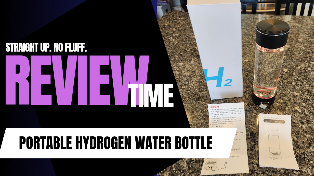 Watch Unboxing and setup of Portable Hydrogen Water Bottle on Amazon Live