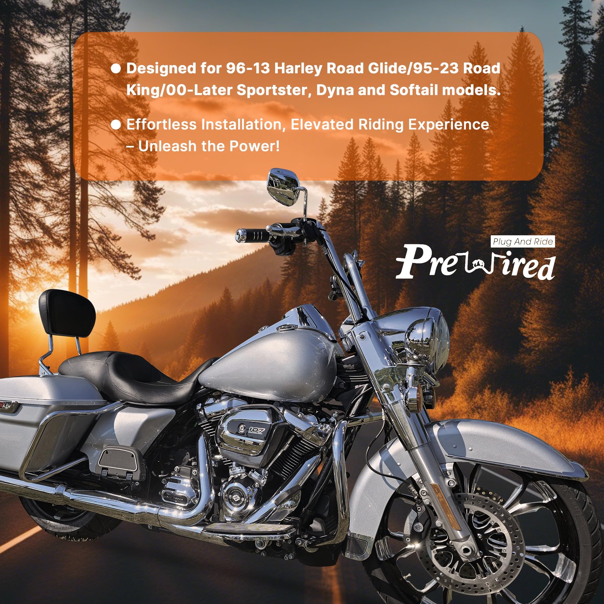 Snapklik.com : 12 Inch Bat-wing Ape Hangers Handlebars For Most Harley ...