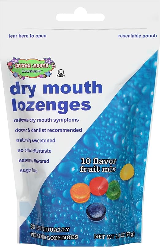 Cotton Mouth Dry Mouth Lozenges Fruit Mix Bag : Amazon.ca: Health ...