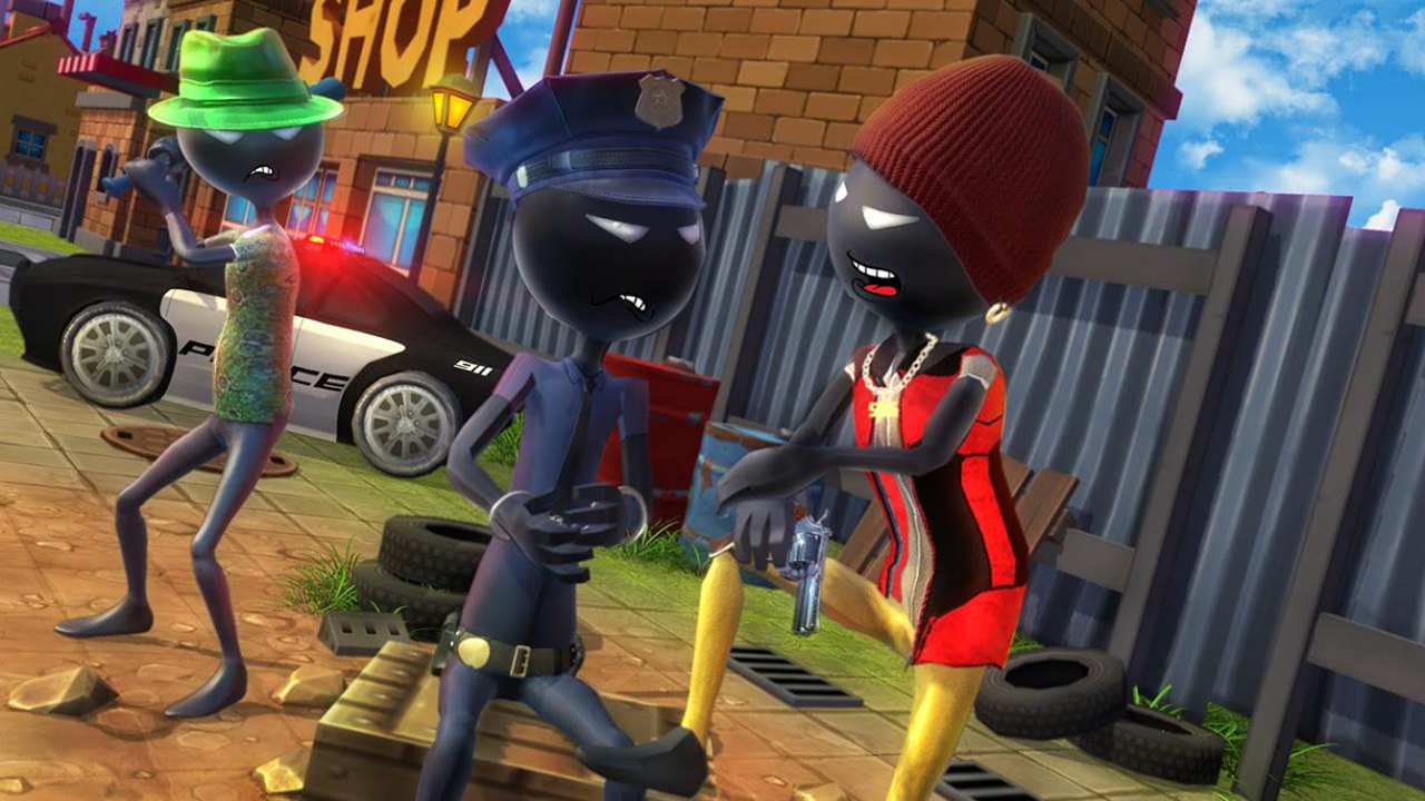 Stickman Criminal Vegas City Gangster Police Chase Fighting Survival ...