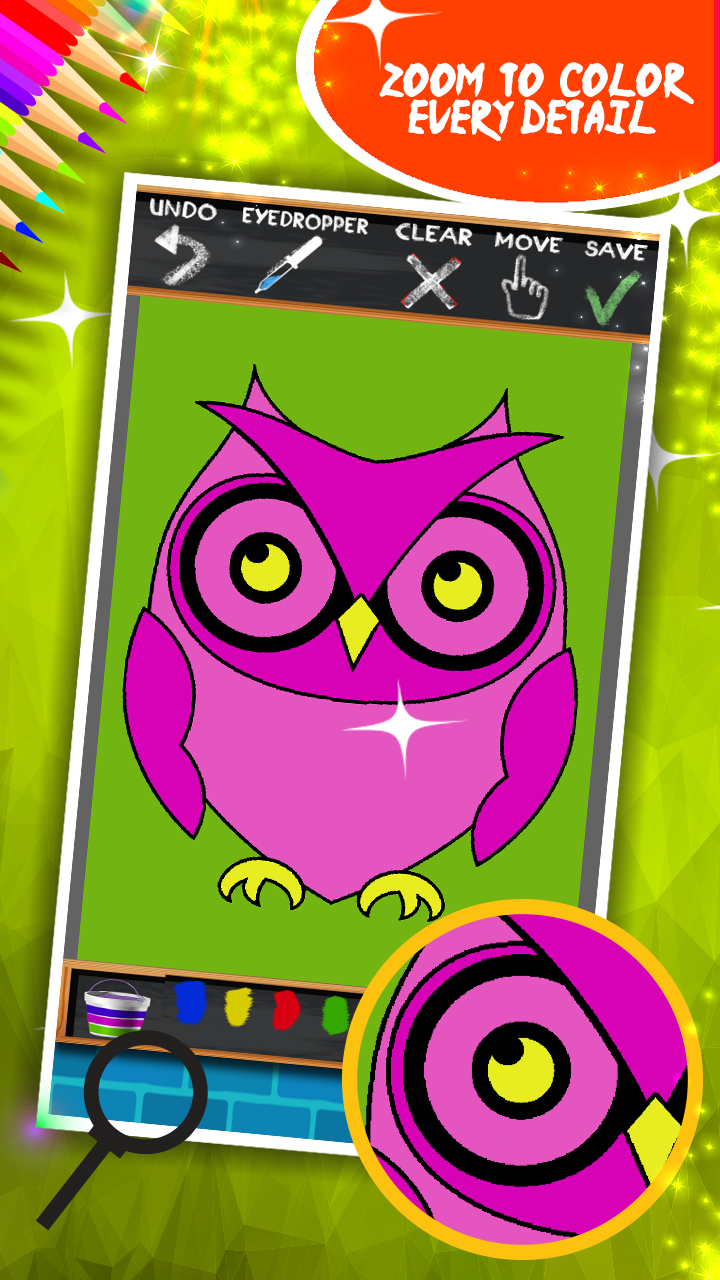 Cute Owls Coloring Book - App on Amazon Appstore