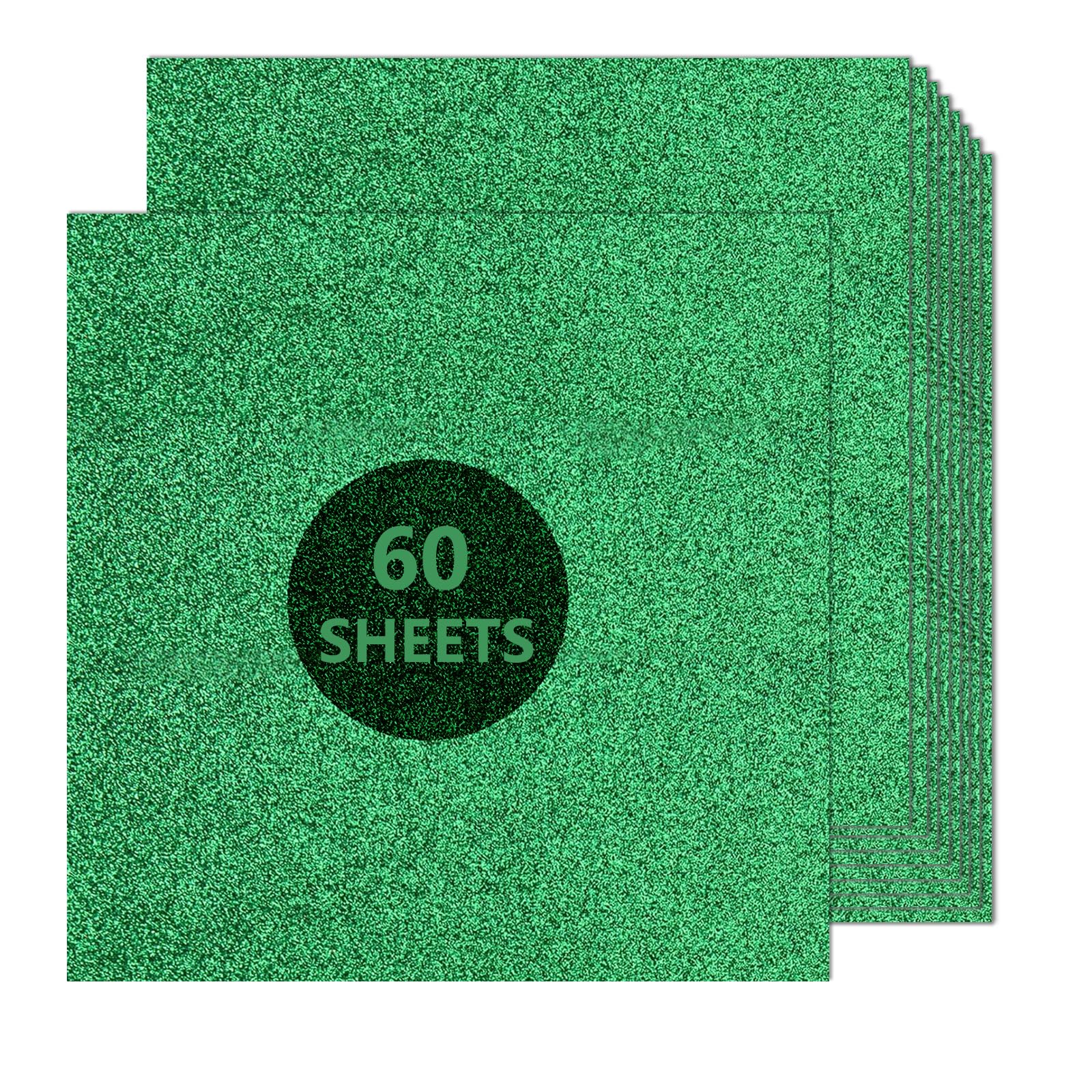 Snapklik.com : Green Glitter Cardstock 12 X 12, Double Sided Paper For ...