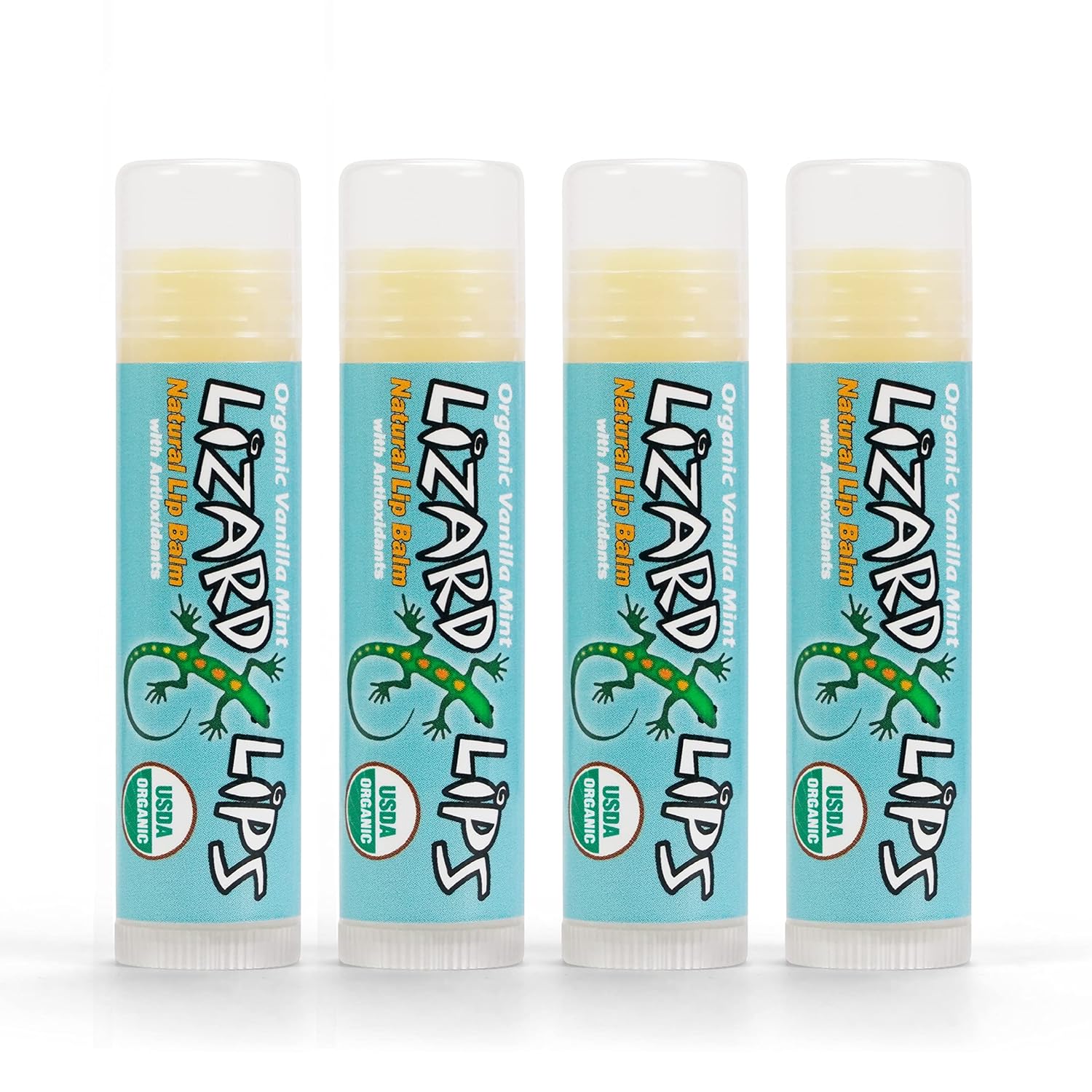 Amazon.com : Lizard Lips USDA Certified Organic Lip Balm (Vanilla Mint ...