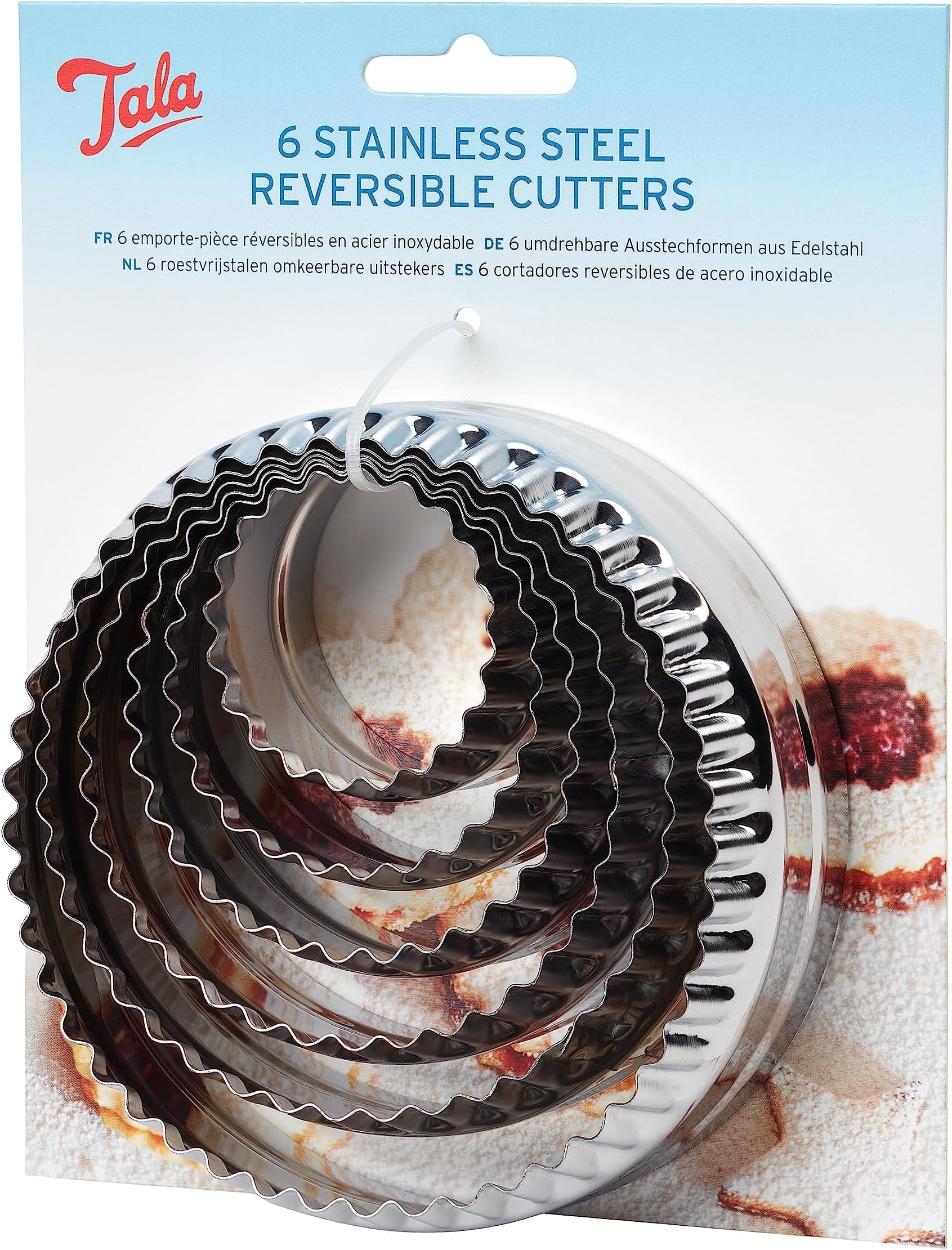 6 x Lakeland Double Sided Plastic Scone & Biscuit Cutter Set : Amazon ...