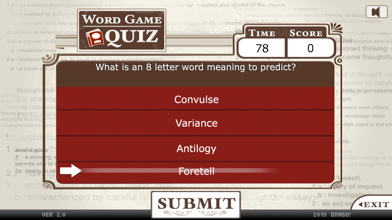 Word Game Quiz – Dictionary Trivia for your Brain - App on Amazon Appstore