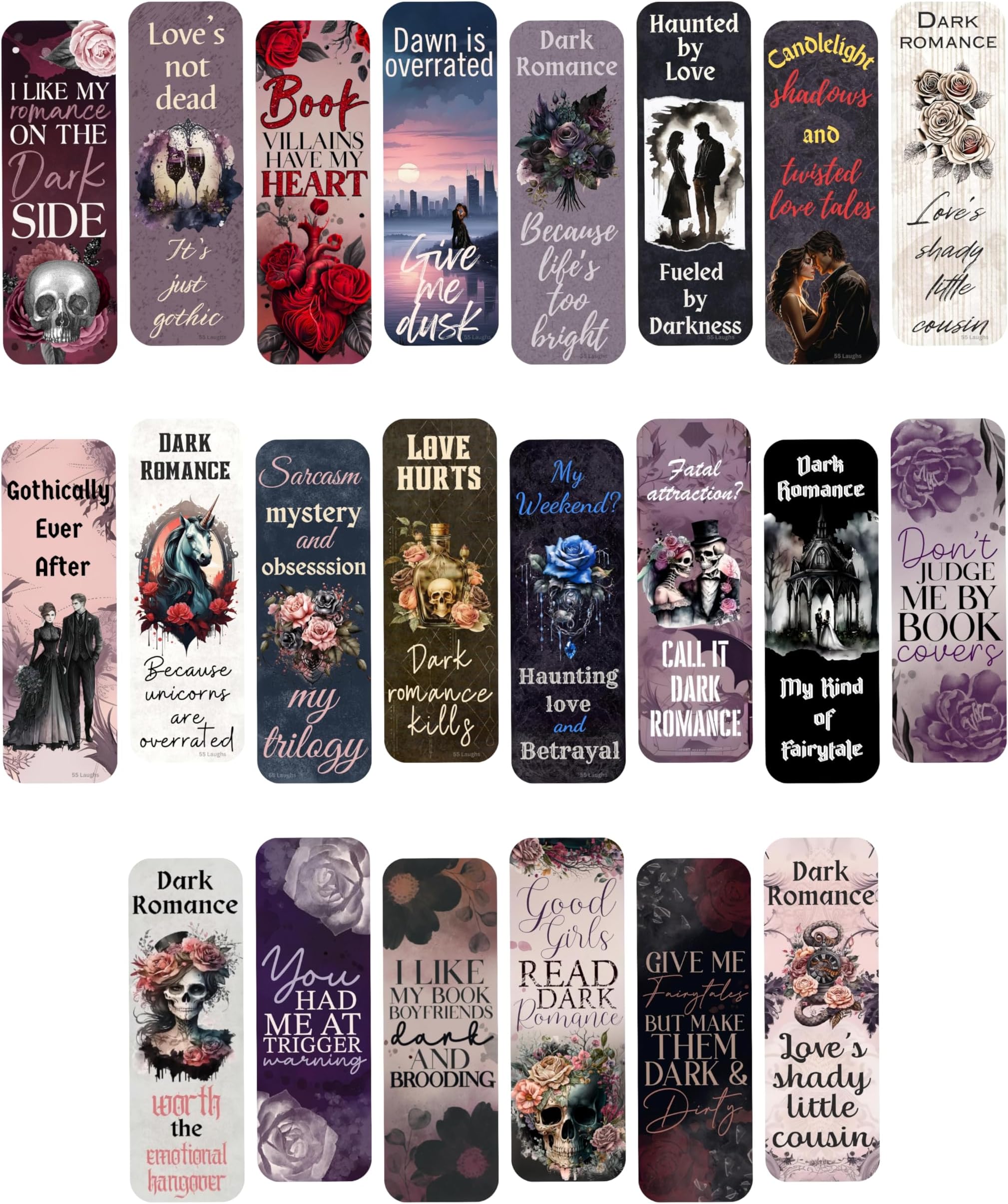 Amazon.com: 55 Laughs Vampire Bookmarks Set. Vampire, Werewolf, & Ghost ...