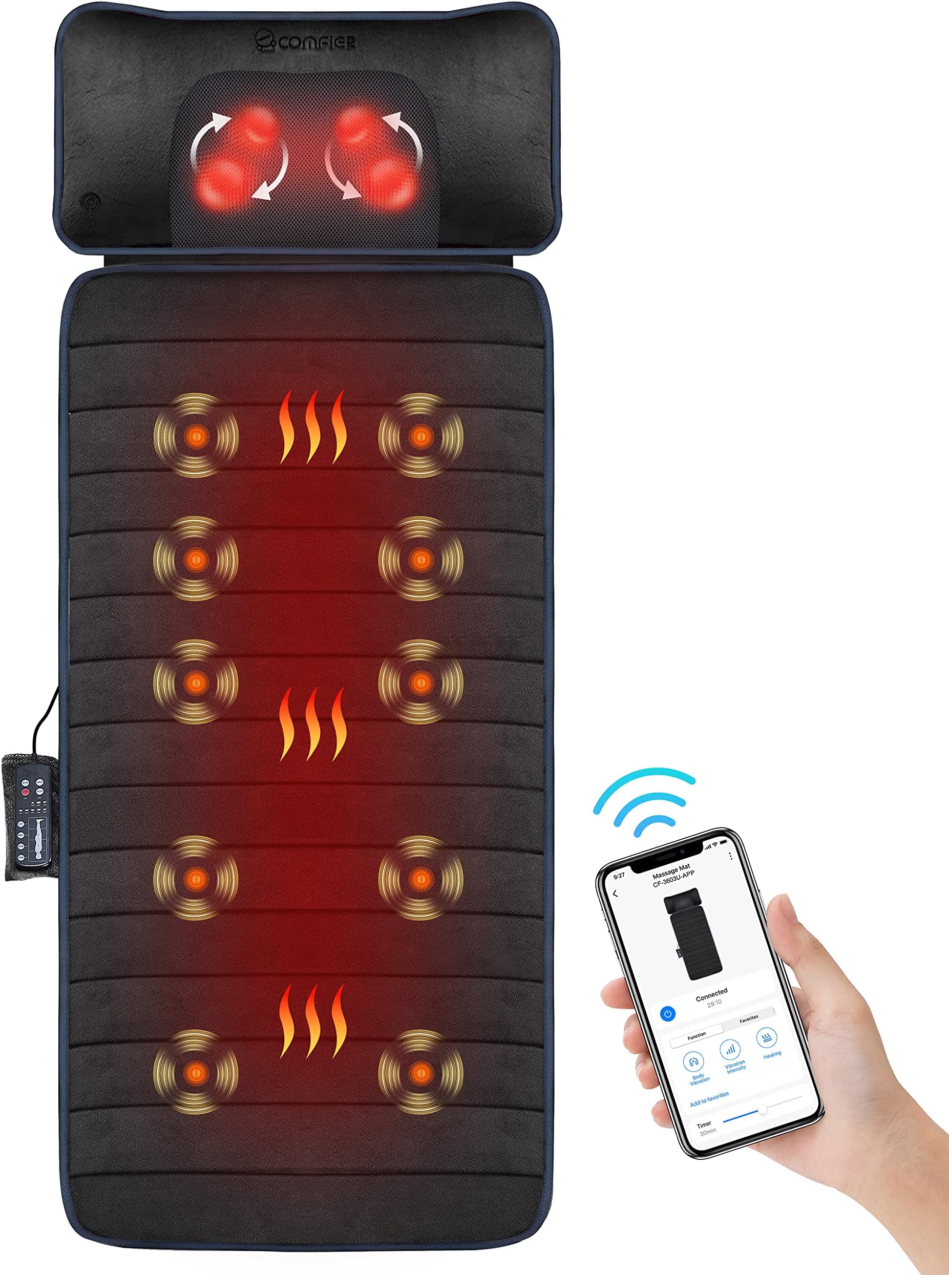 Amazon.com: Full Body Massage Mat, 3D Body Stretching & Lumbar Traction ...