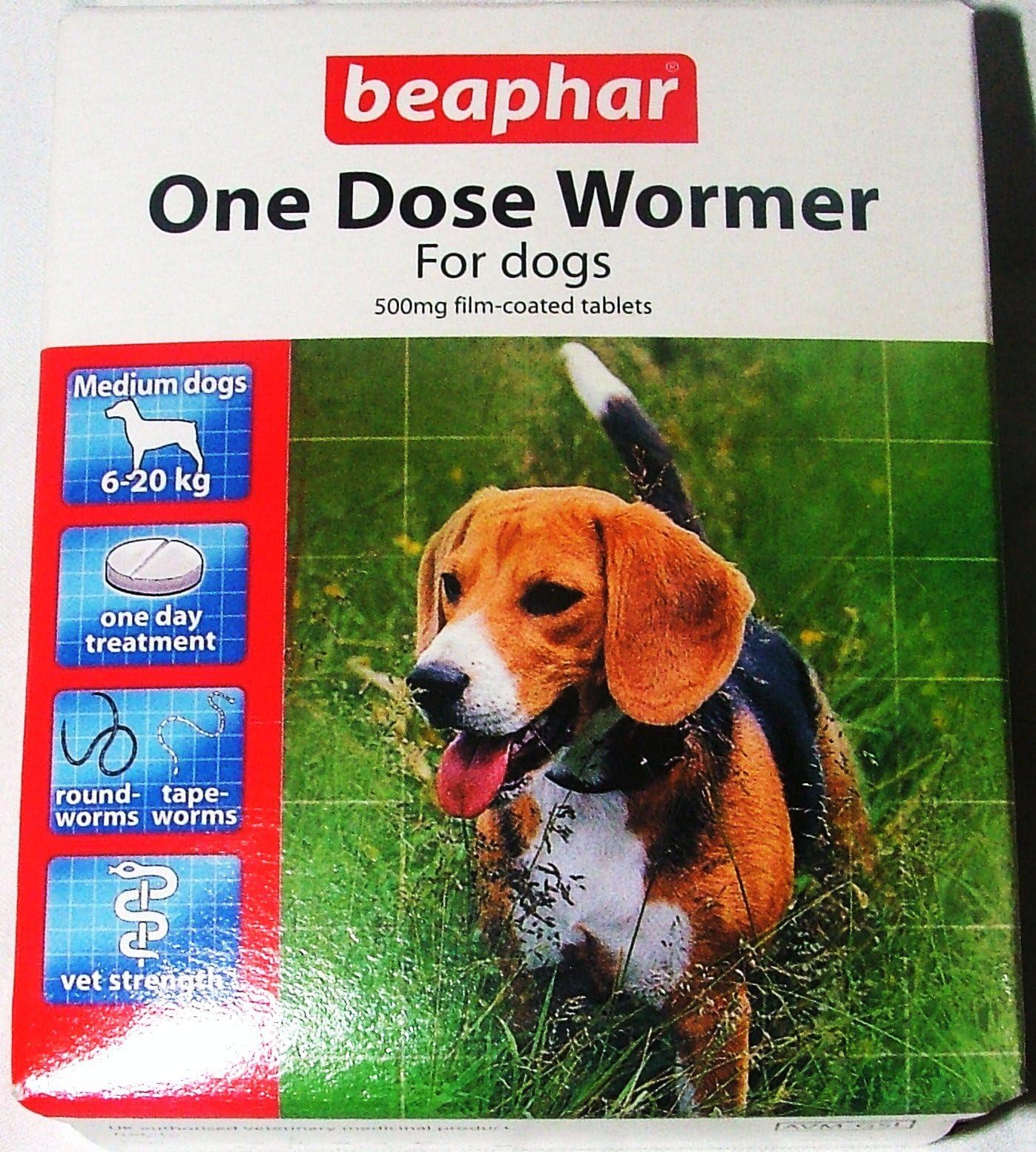 Bob Martin Clear 3-in-1 Wormer for Dogs (4 Tablets) - For Small, Medium ...