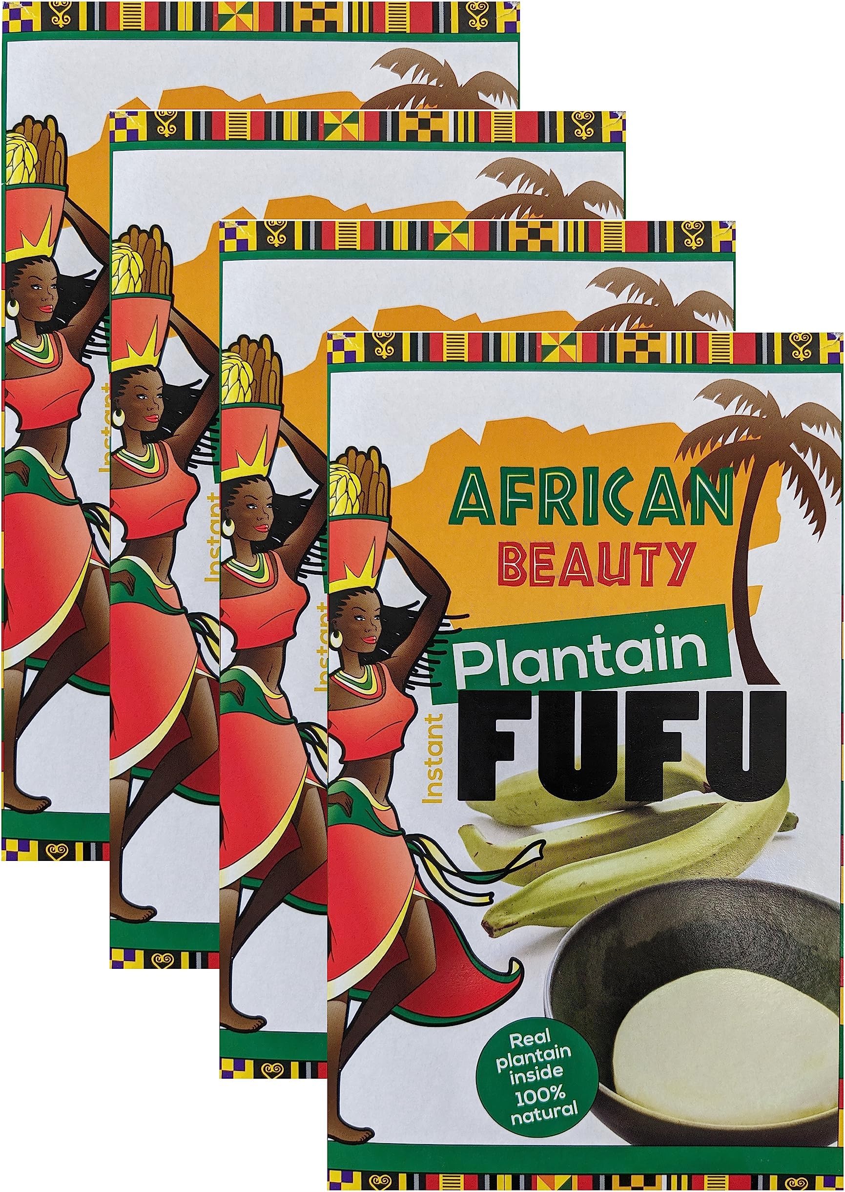 Amazon.com : Plantain Fufu Flour African Mix 24oz - Authentic, Premium ...