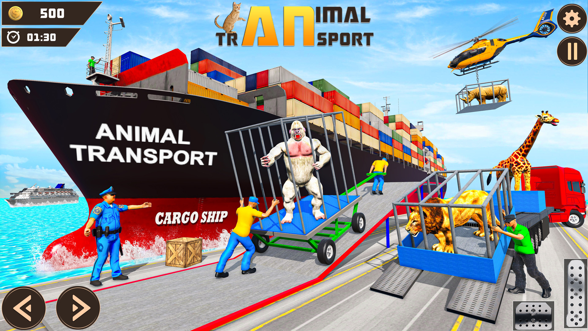 Wild Zoo Animals Transport Truck Driving Games 3D Simulator - App on ...