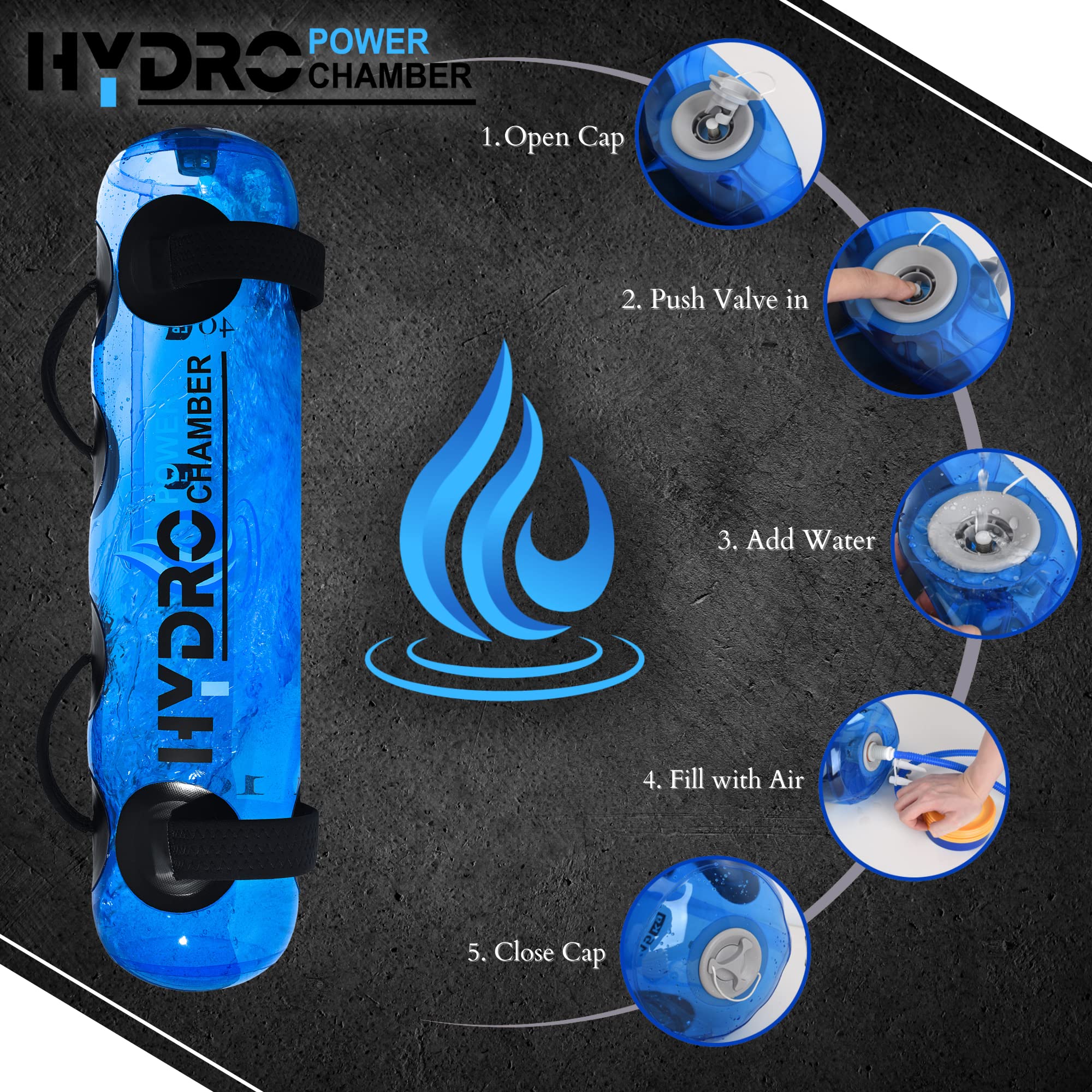 Buy HYDRO POWER CHAMBER Aqua Bag - Fitness Sandbag with Water ...