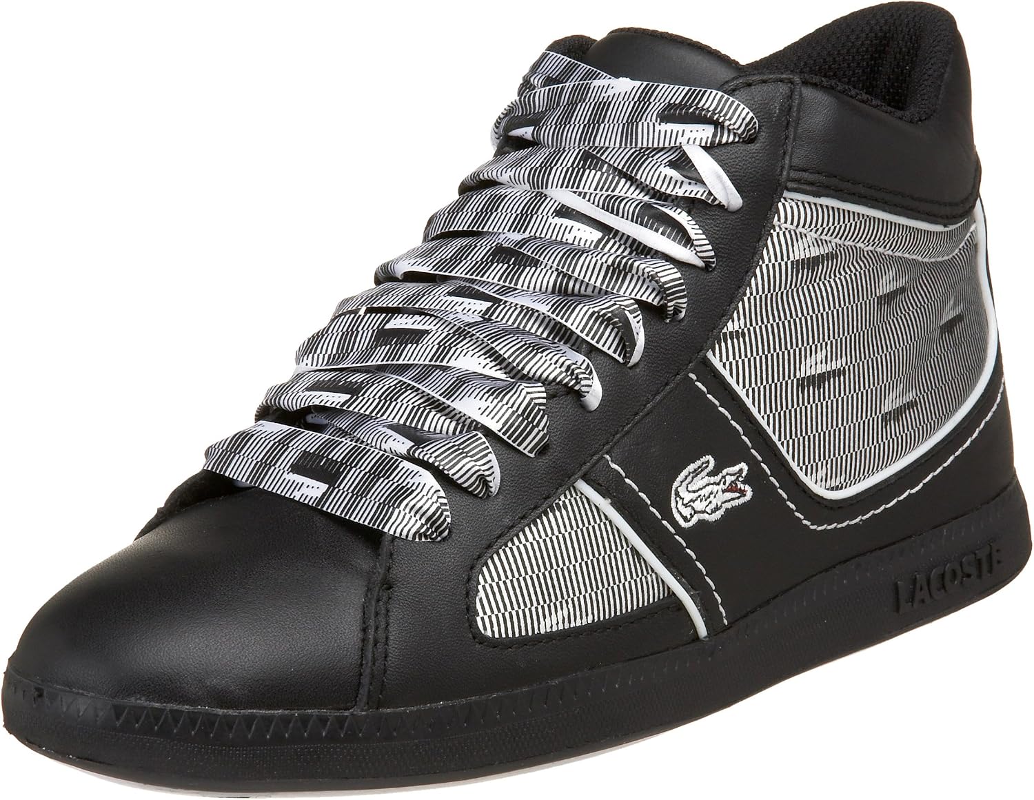 Amazon.com | Lacoste Women's Observe 2 FD Hi Top,Black/White,5 M US ...