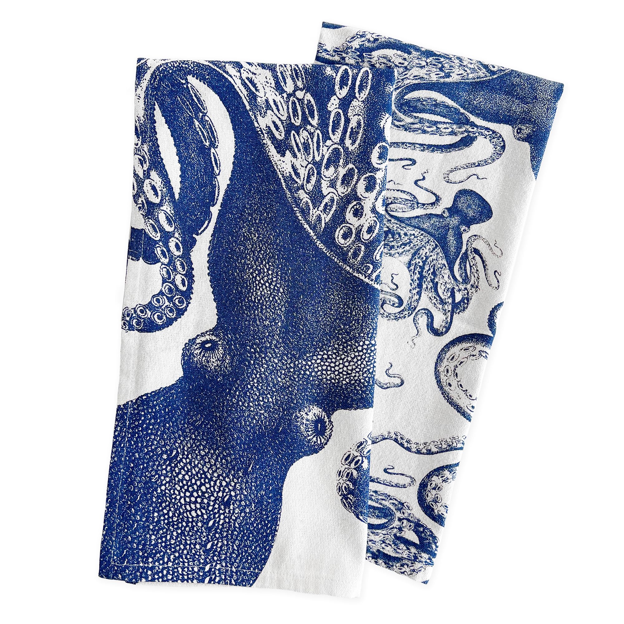 Amazon.com: Caskata Lucy The Octopus Kitchen Towels Set of 2 | 100% ...