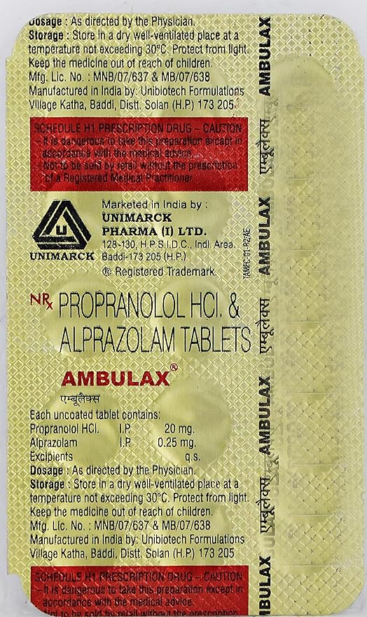 Ambulax 20mg - Strip of 15 Tablets : Amazon.in: Health & Personal Care