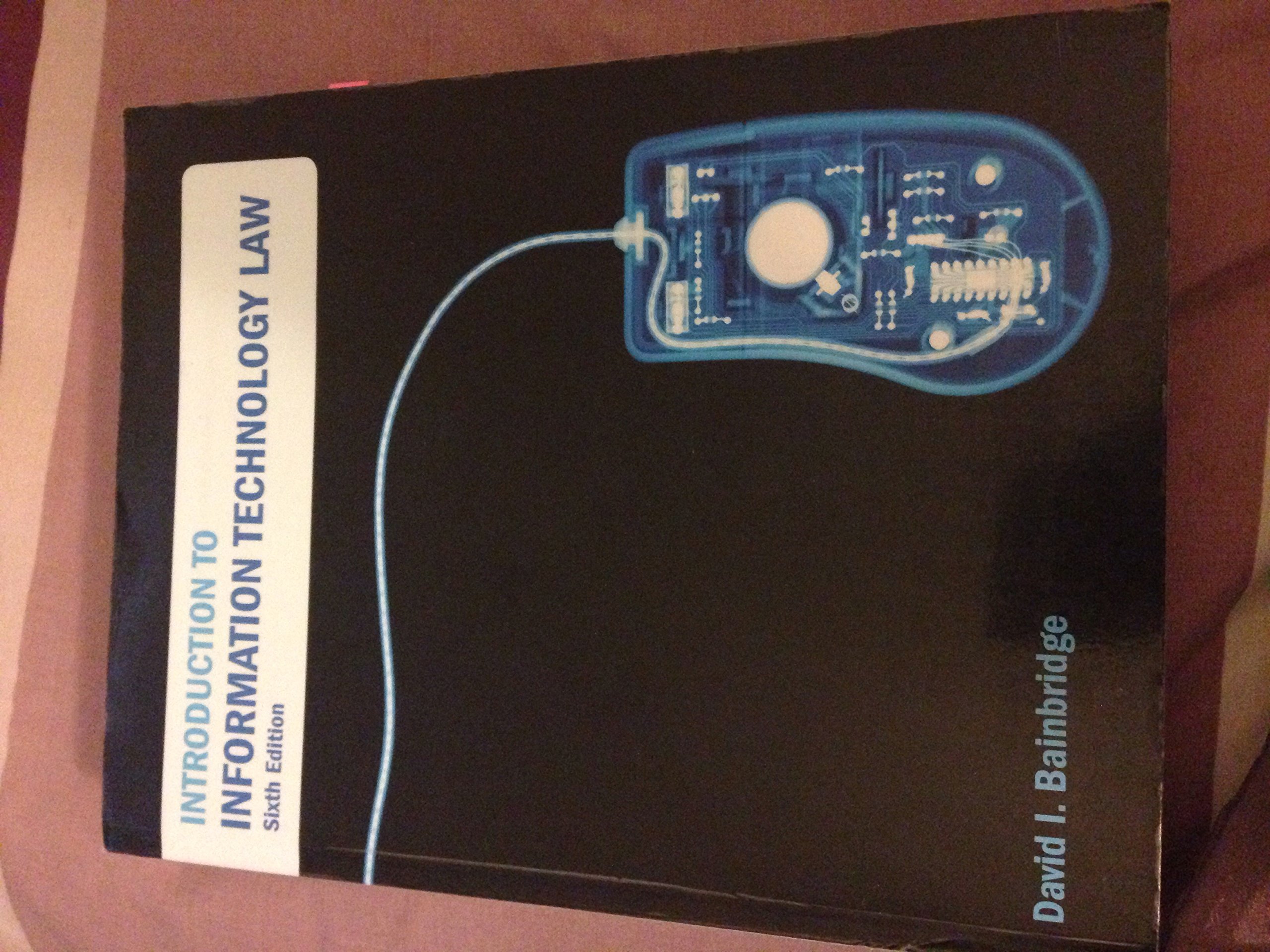 Amazon.com: Introduction to Information Technology Law: 9781405846660 ...