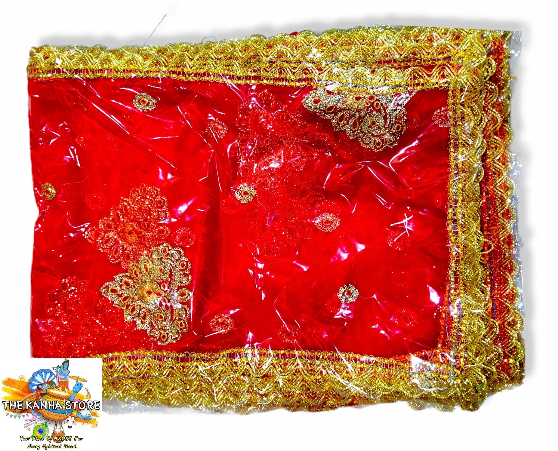 The Kanha Store Devi Mata Red Chunari 7 X 20 | Desertcart Sri Lanka