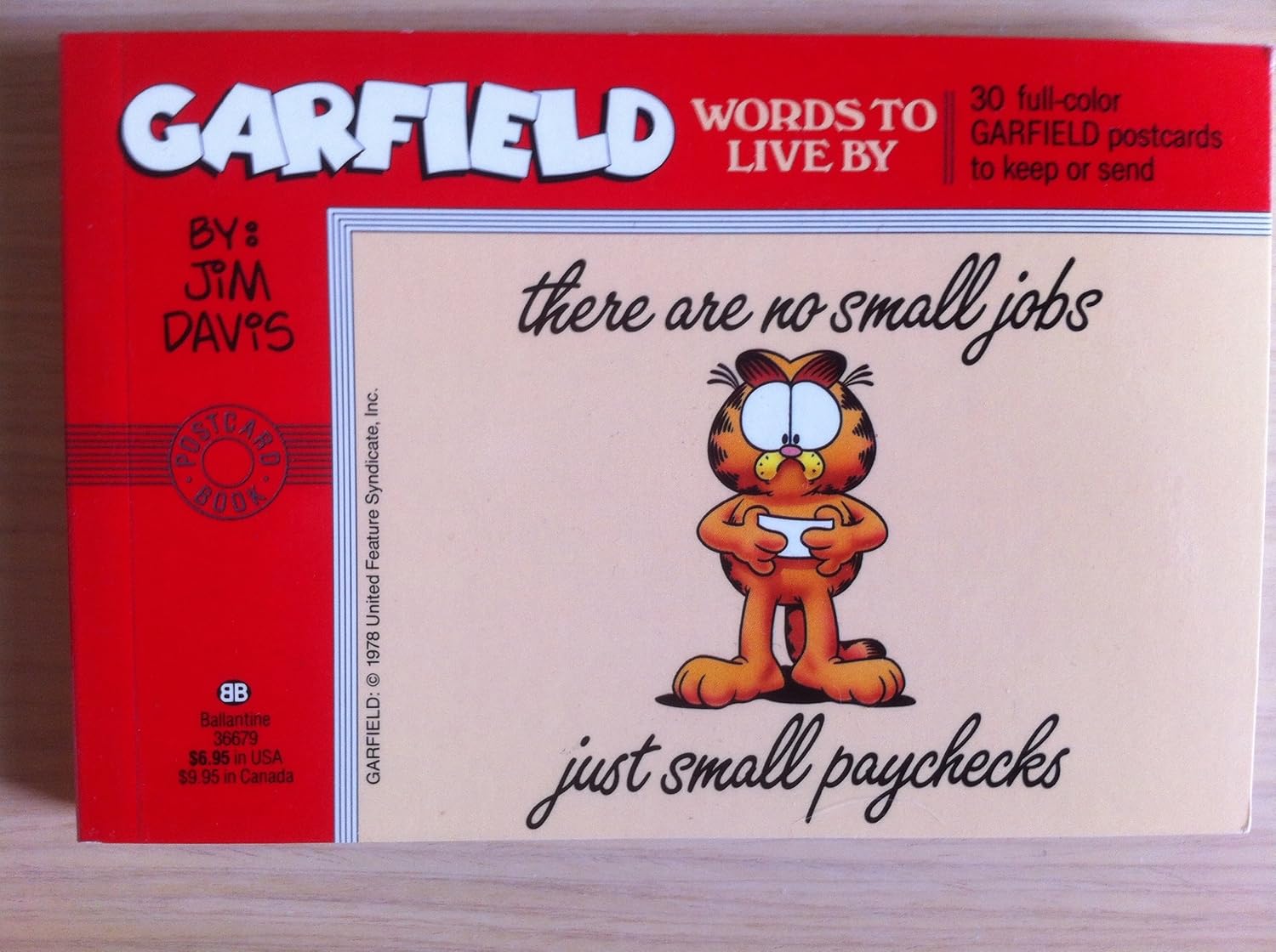 Garfield Postcard Book #2: Words to Live By: (#2): Davis, Jim ...