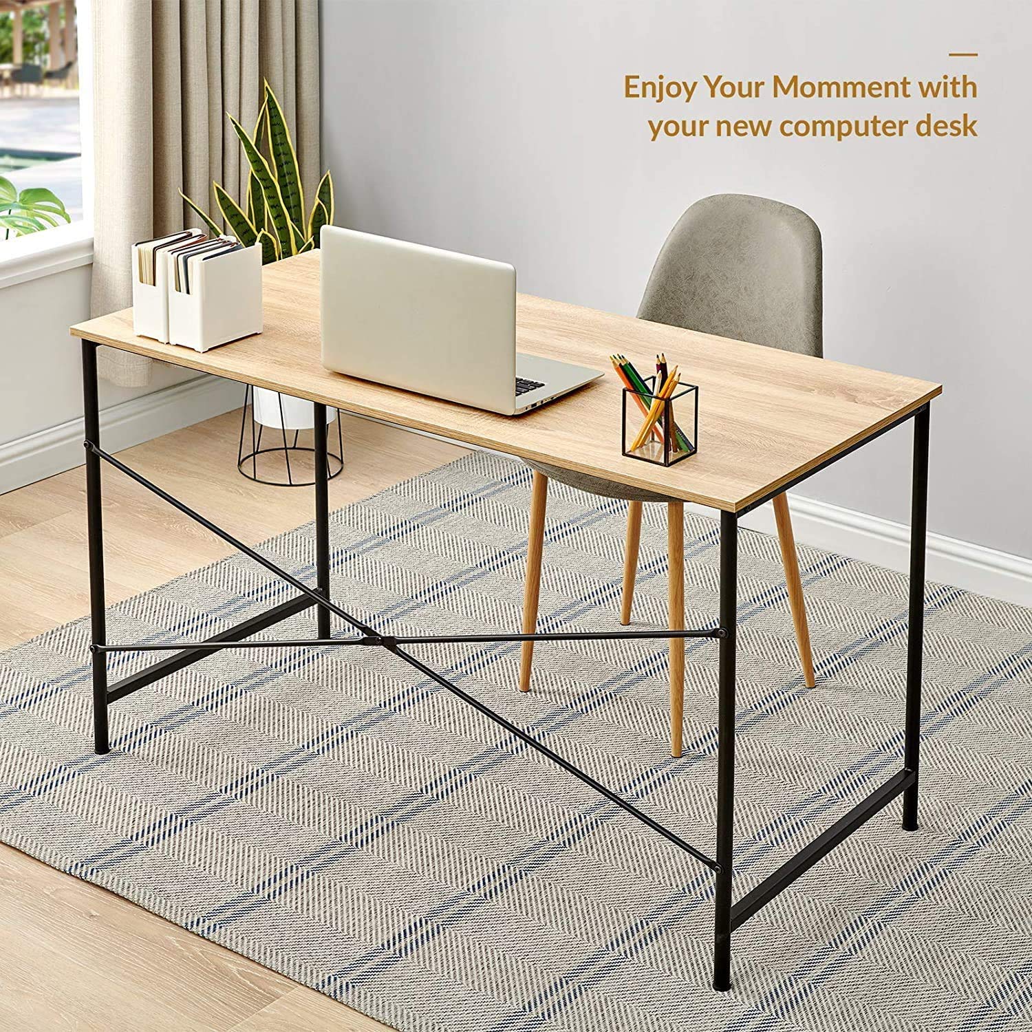 Snapklik.com : Coavas 47 Inch Office Computer Desk Large Study Desk ...