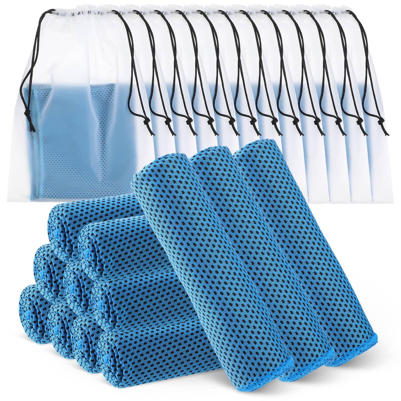 Snapklik.com : Hosuly 12 Pcs Cooling Towels For Face And Neck 12 X 40 ...