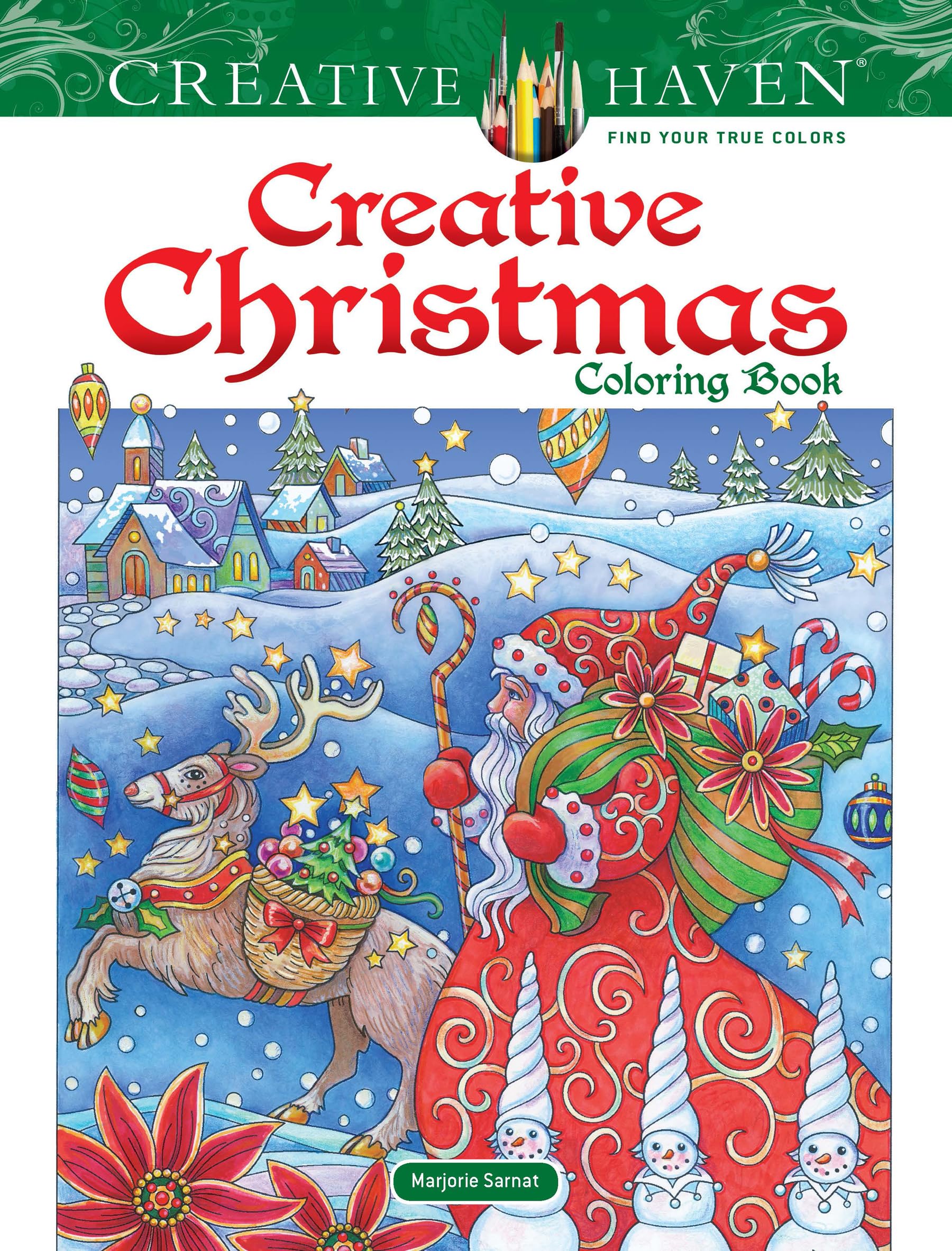 Creative Haven Creative Christmas Coloring Book (Adult Coloring Books ...